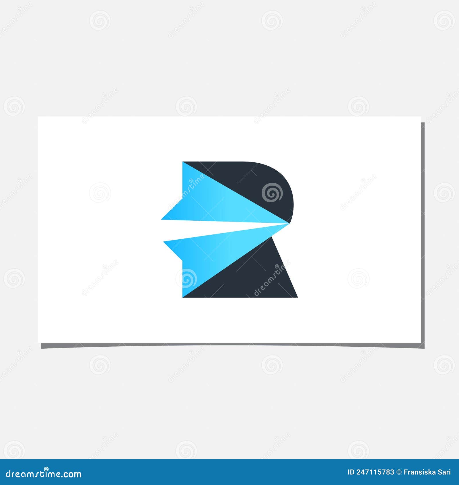 R PAPER PLANE LOGO stock vector. Illustration of origami - 247115783