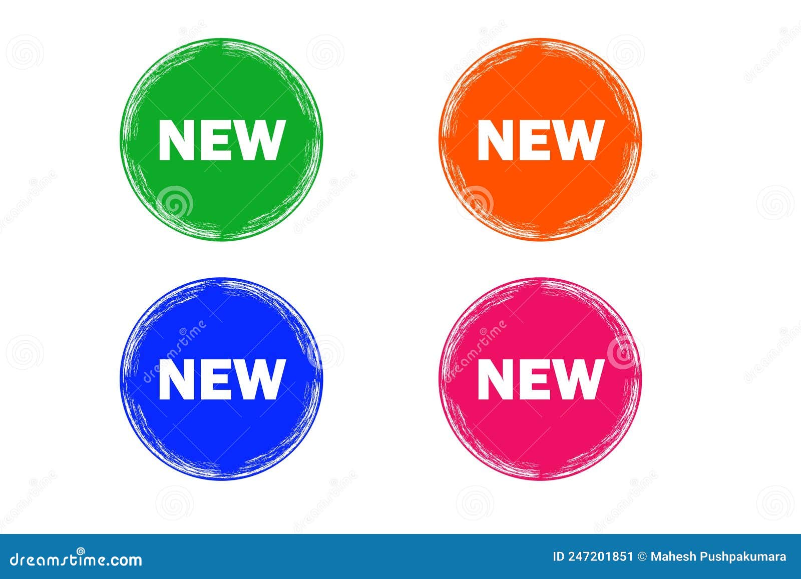 Circle Shape Tag Design Set Stock Vector - Illustration of frame, badge ...