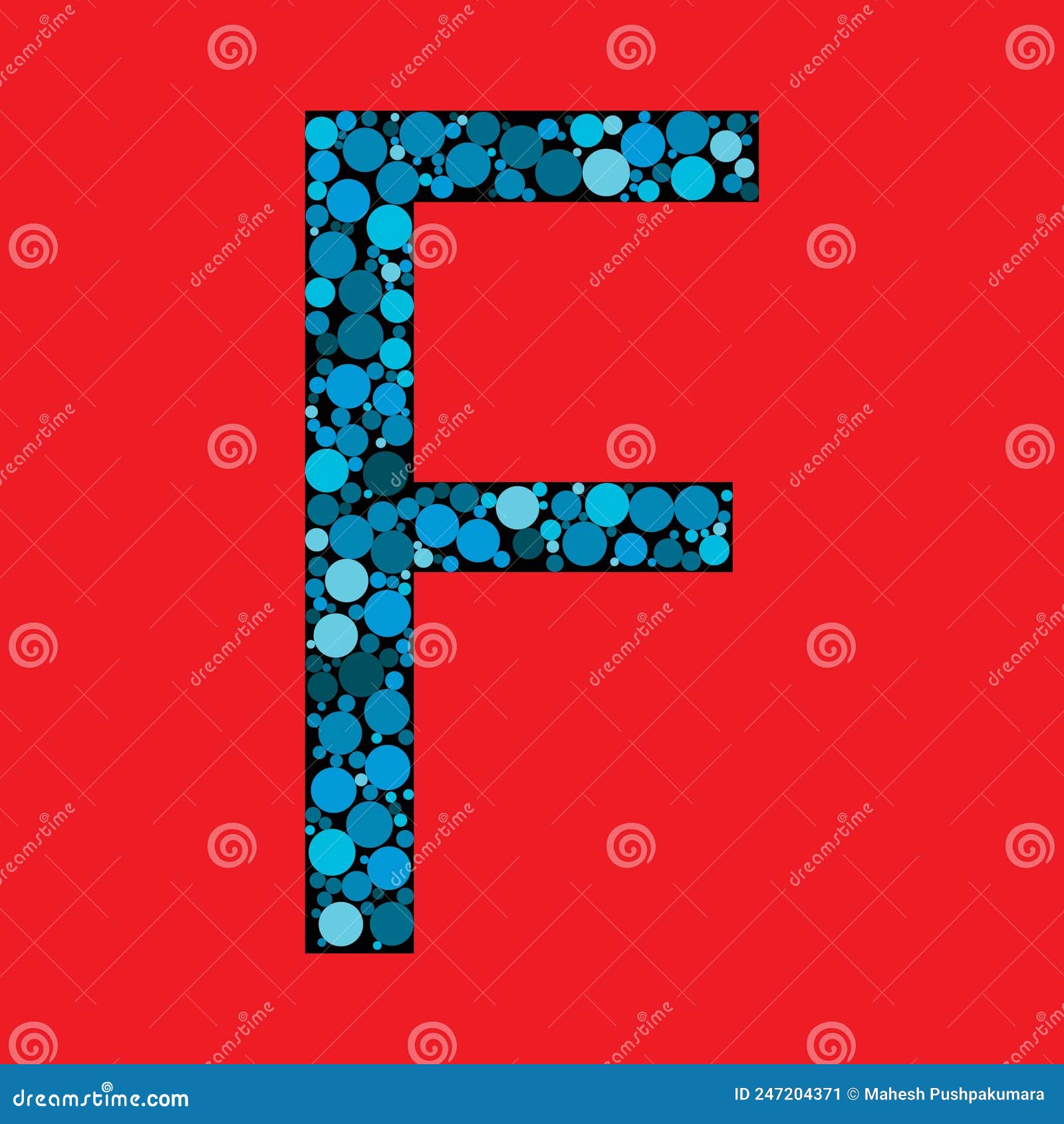 Capital Letter F. Vector Abstract Alphabet Design Stock Vector ...