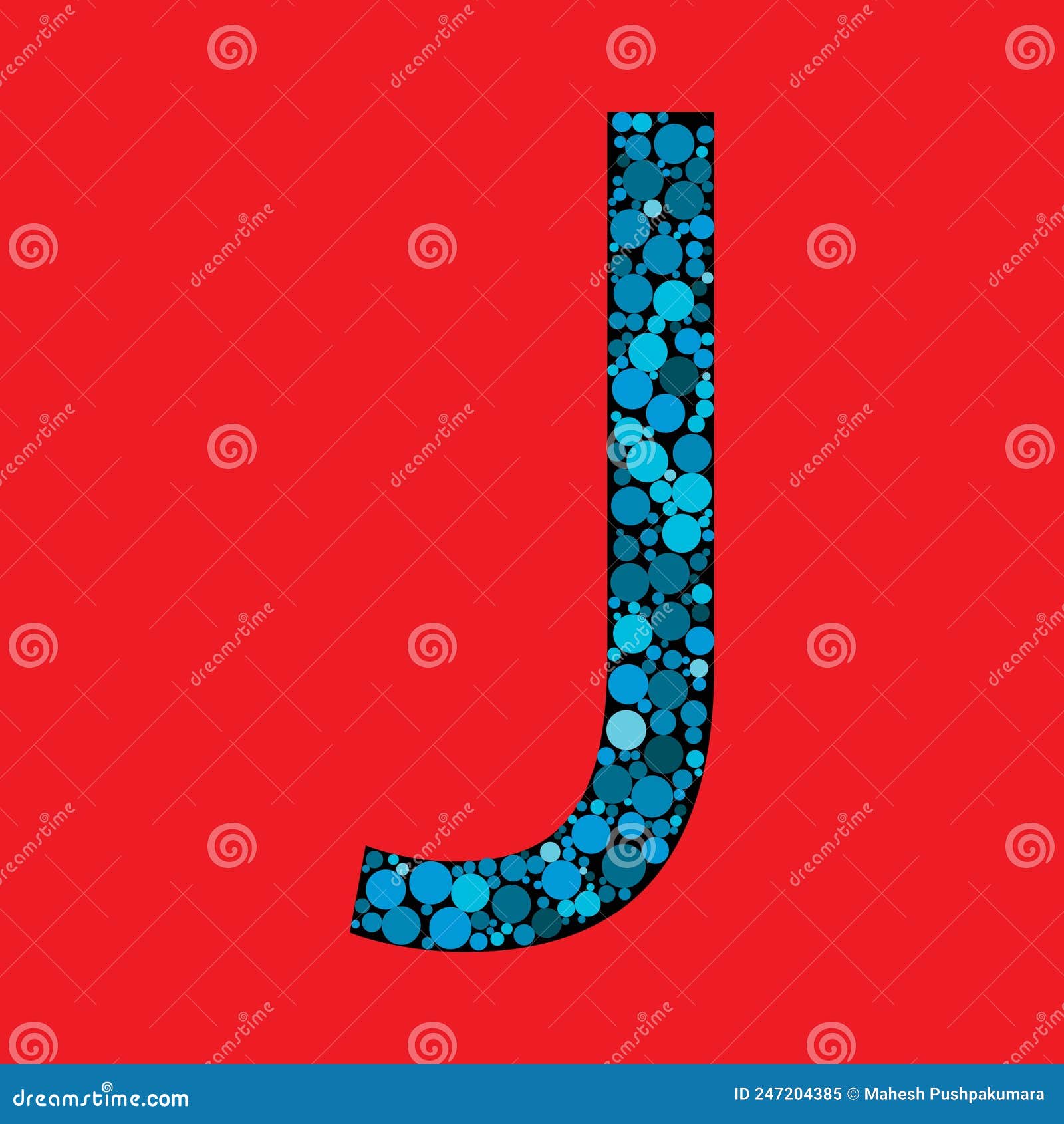 Capital Letter J. Vector Abstract Alphabet Design Stock Vector ...