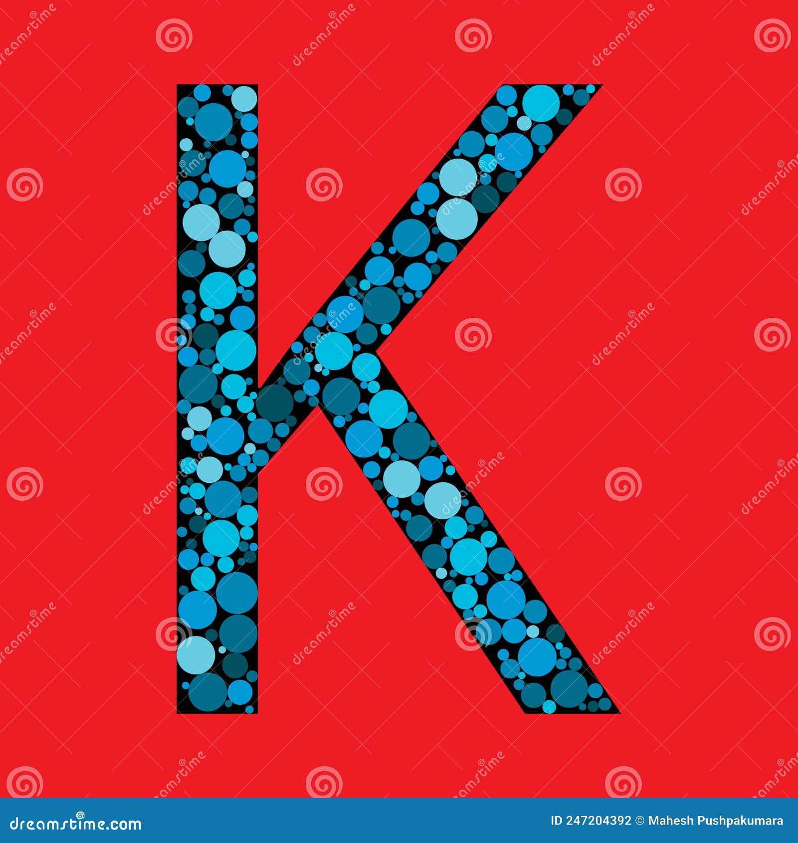Capital Letter K. Vector Abstract Alphabet Design Stock Vector ...