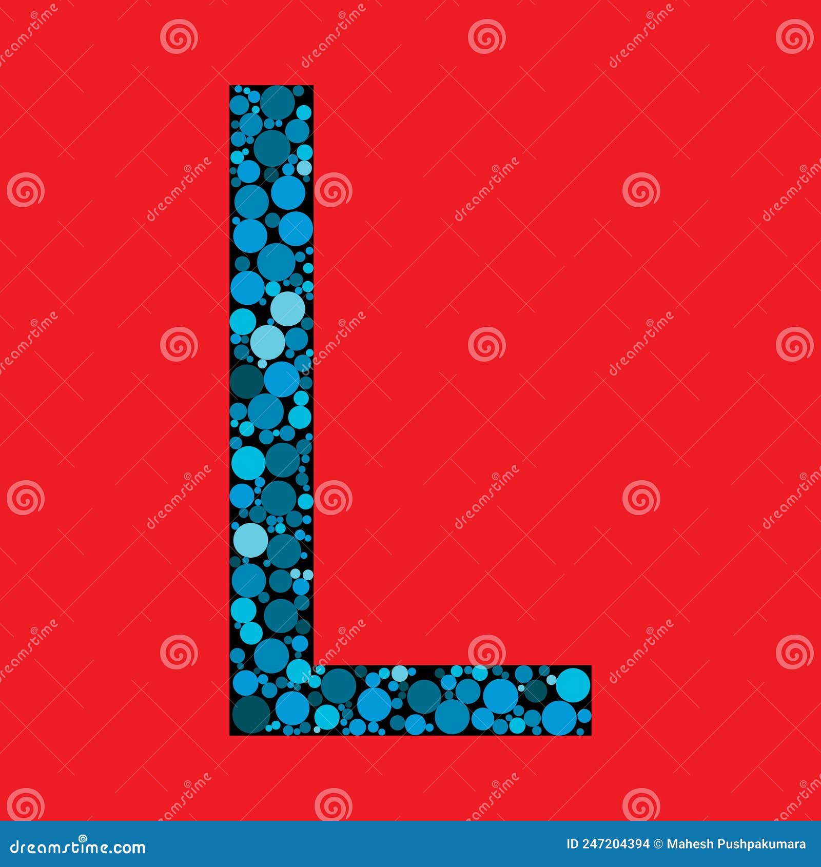 Capital Letter L. Vector Abstract Alphabet Design Stock Vector ...