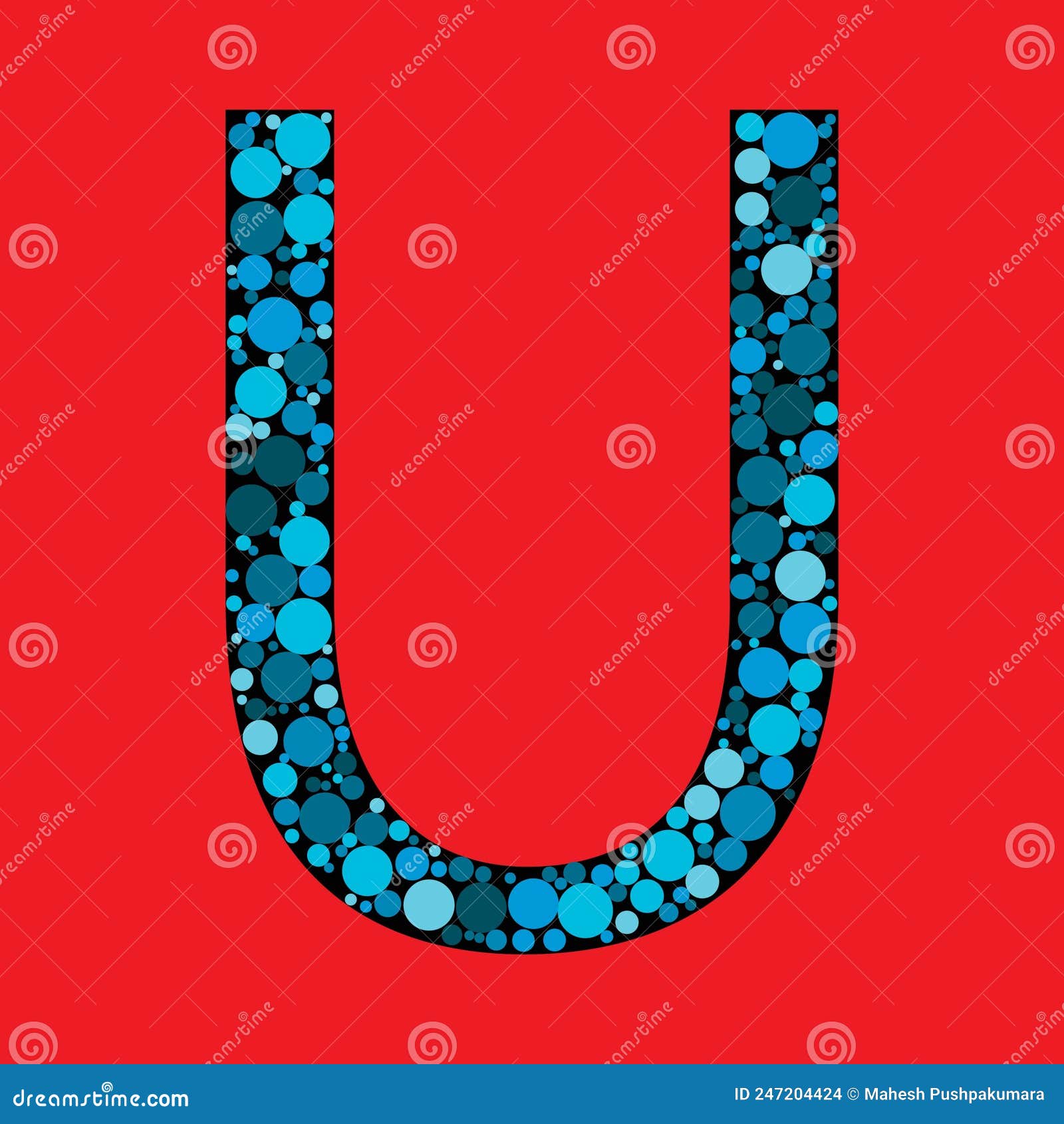 Capital Letter U. Vector Abstract Alphabet Design Stock Vector ...