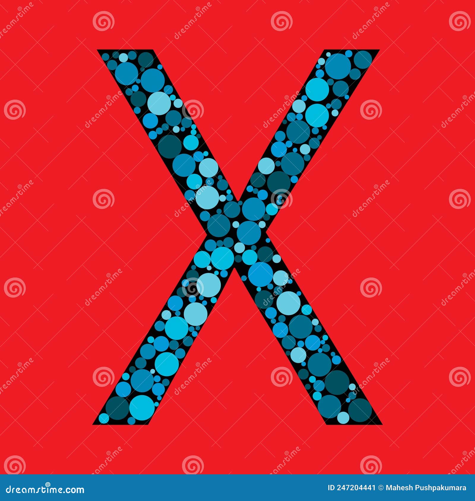 Capital Letter X. Vector Abstract Alphabet Design Stock Vector ...