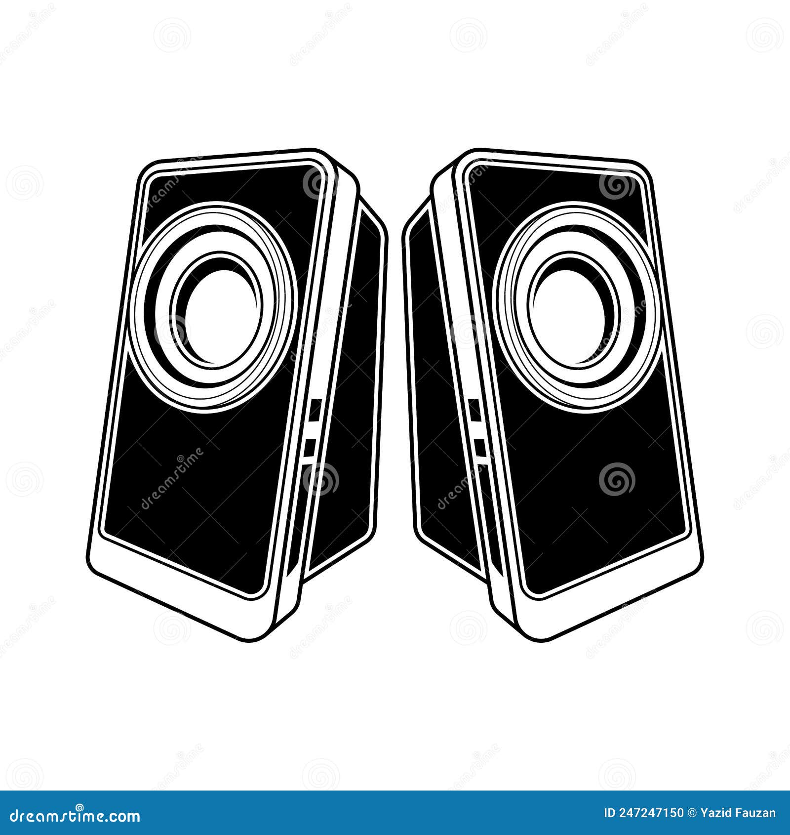 3D Vector Computer Audio Speaker Stock Vector - Illustration of speaker ...