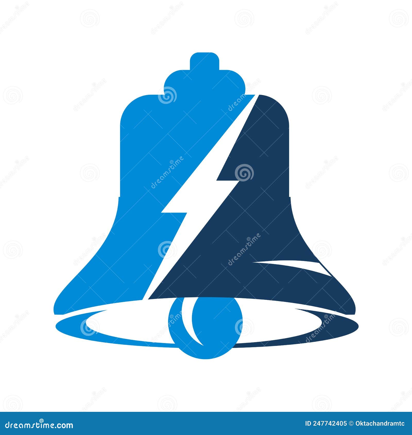 Electric Bell Symbol Design Inspiration Stock Vector - Illustration of ...