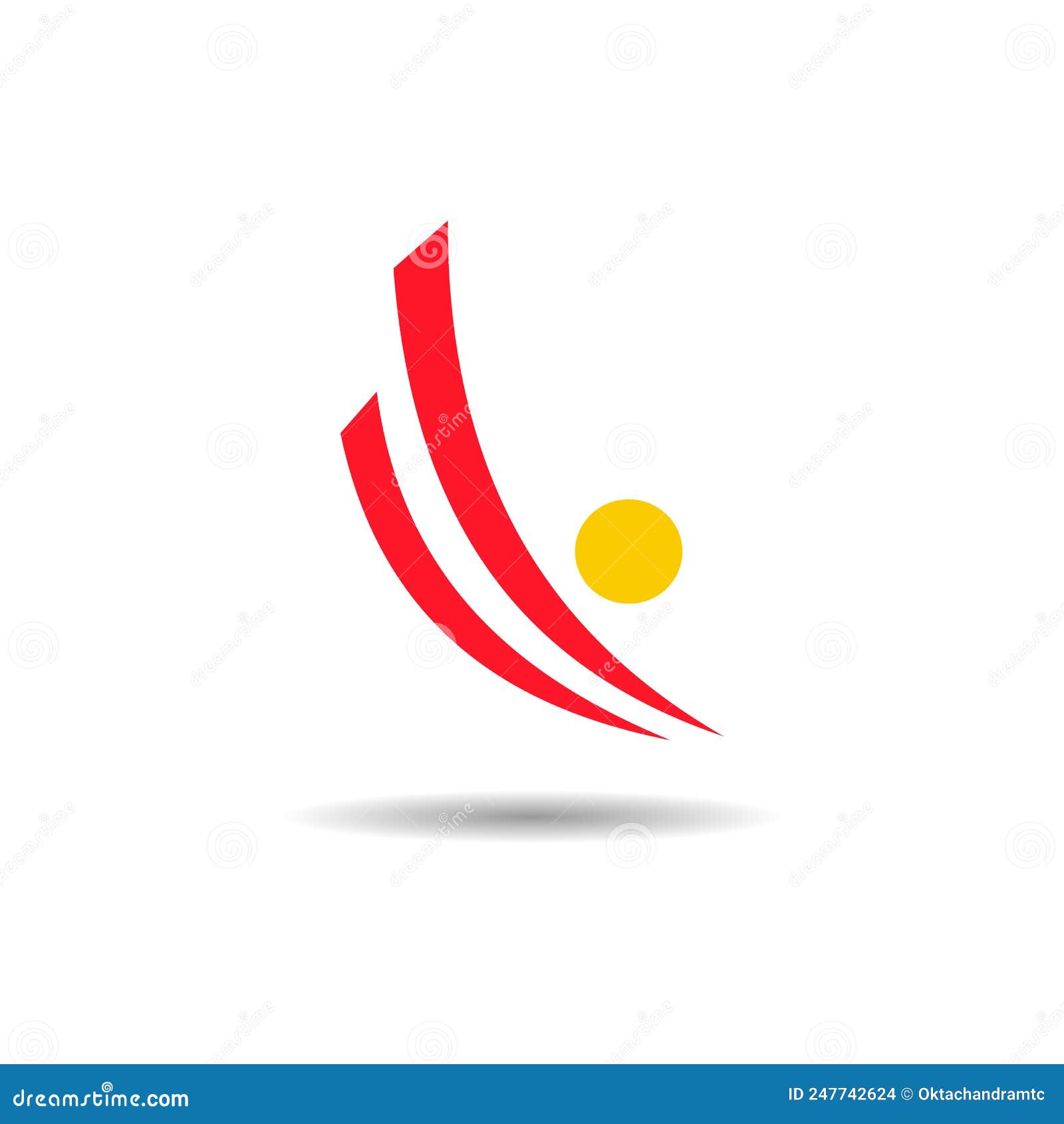 Simple Red and Yellow Logo Sign Inspiration. Symbol for Universal Use ...