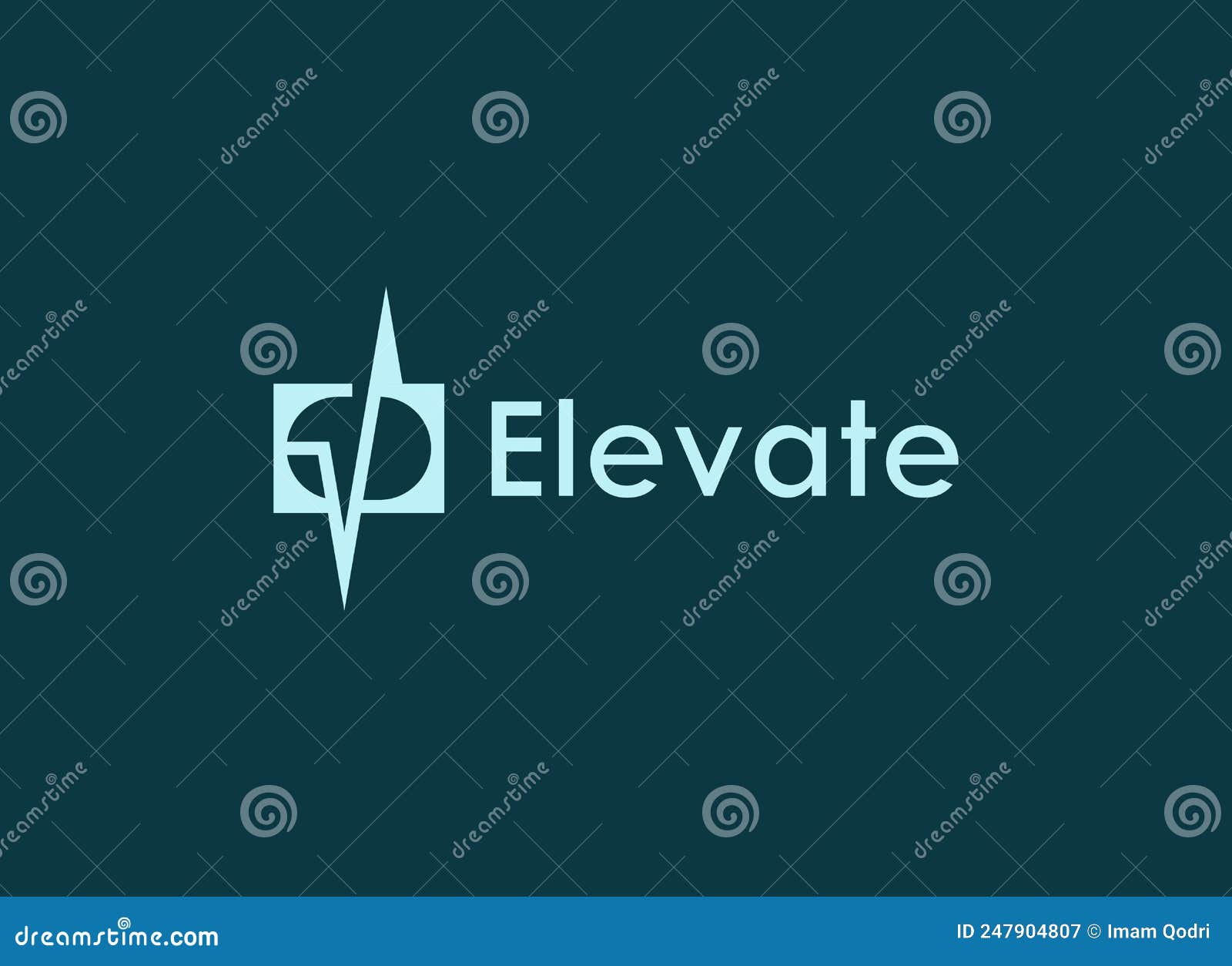 Abstract Elevate Logo. Geometric Shapes Stairs Symbol Isolated On White ...
