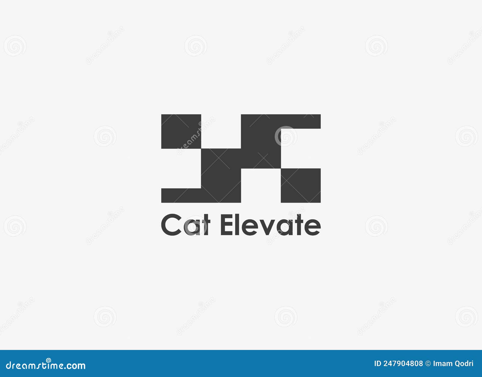 Abstract Elevate Logo. Geometric Shapes Stairs Symbol Isolated On White ...