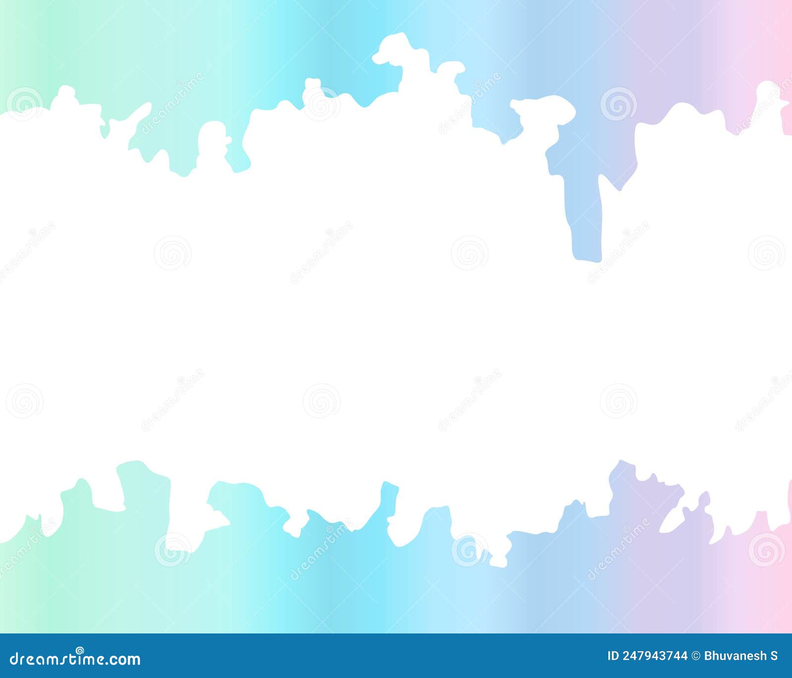 Abstract Watercolor Art of Rectangle Border Design Stock Vector ...