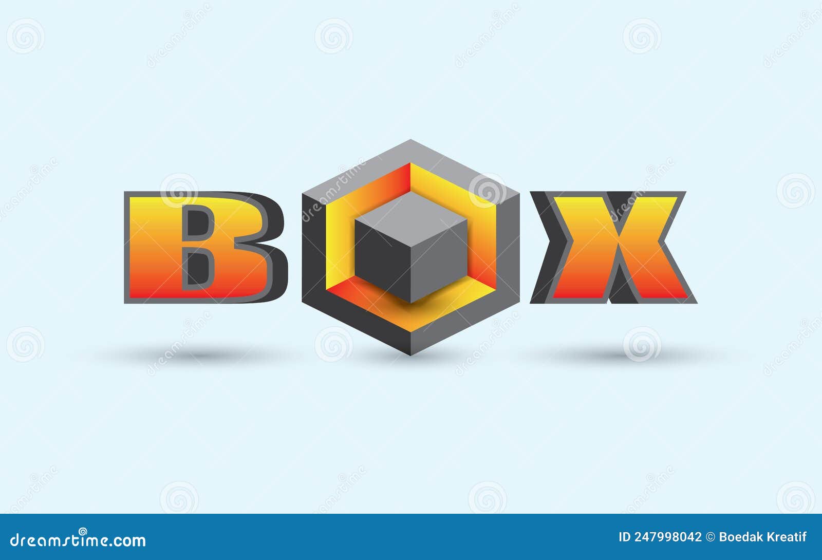 Box Logo Design, Modern Style Stock Vector - Illustration of font ...