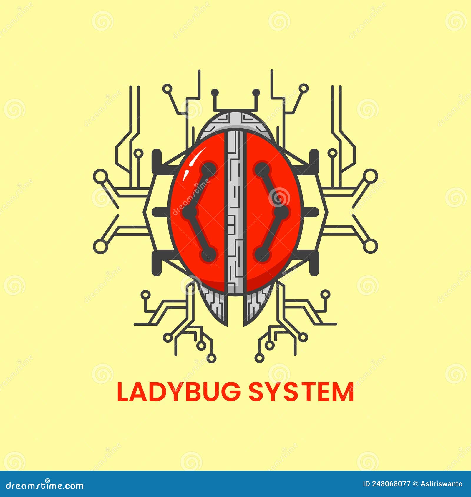 Ladybug System Logo Concept. Unique, Insect, and Detailed Logotype ...