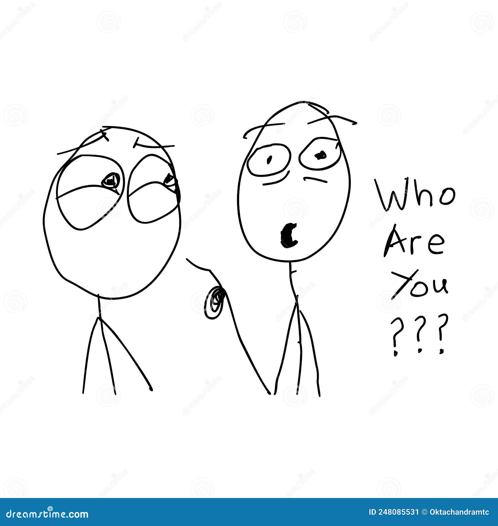 Conversation Sticker Design. Stickman Message Design Stock Vector ...