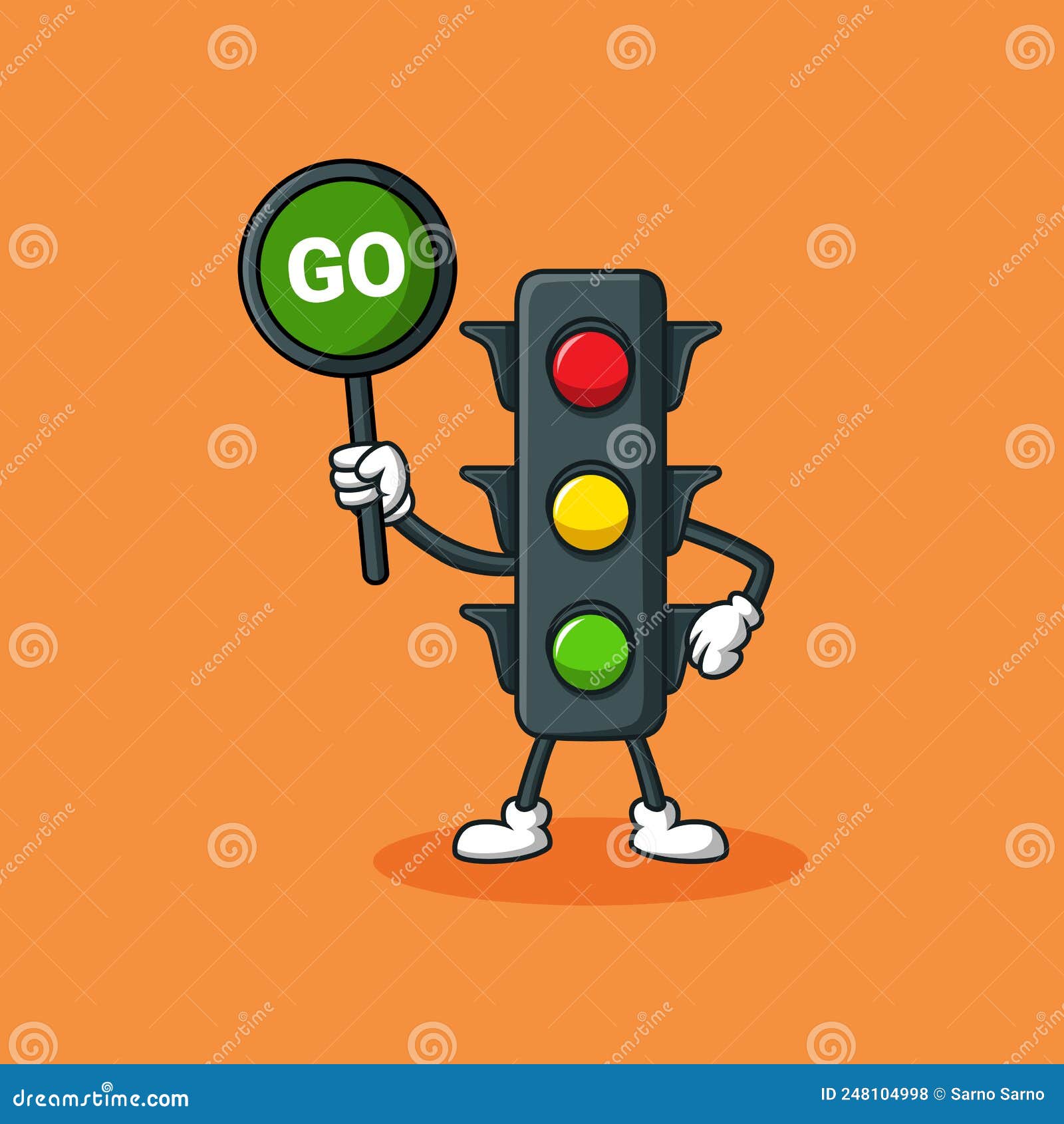 Cute cartoon traffic sign stock illustration. Illustration of sign ...