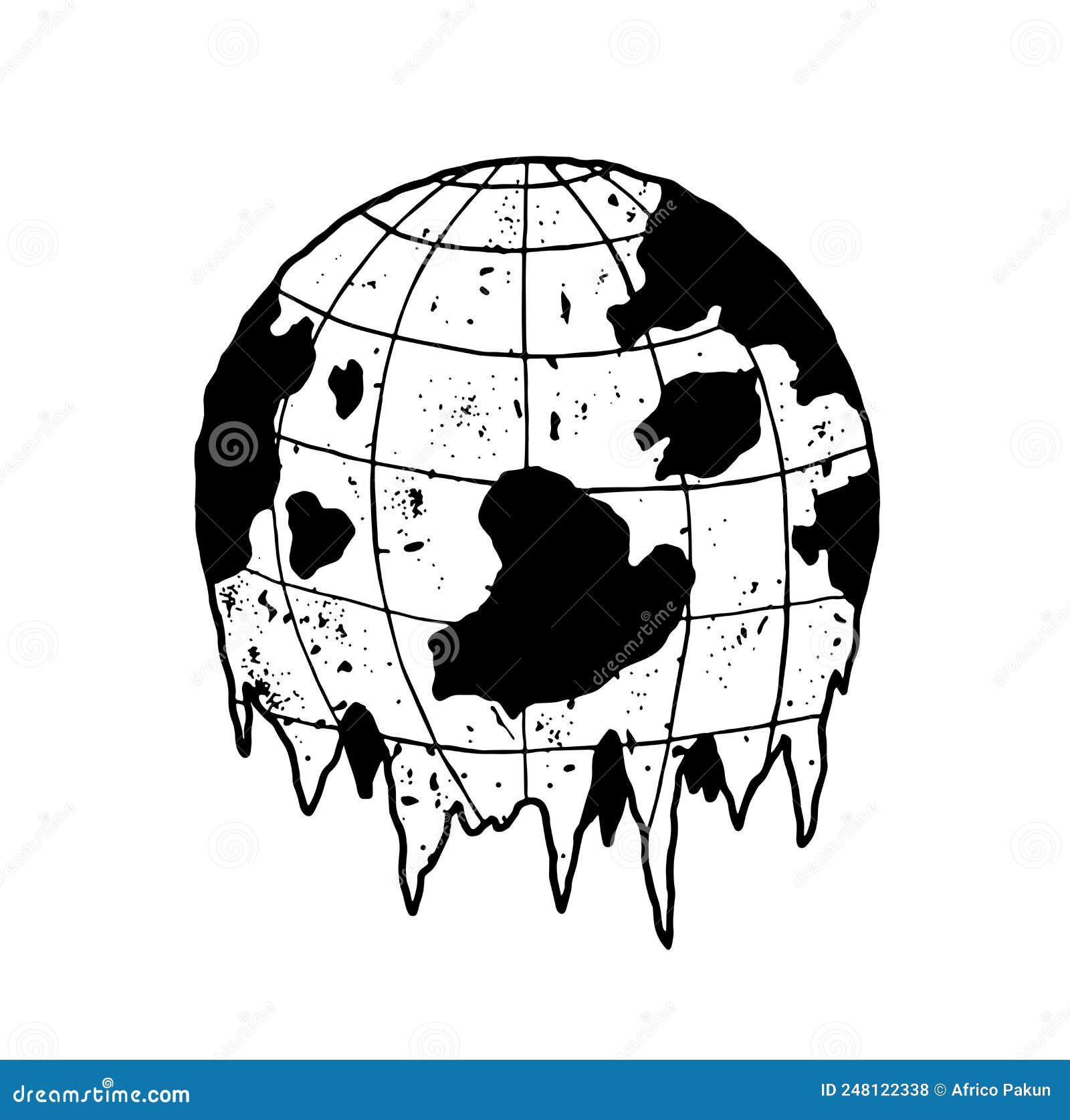 World destroyed stock illustration. Illustration of black - 248122338