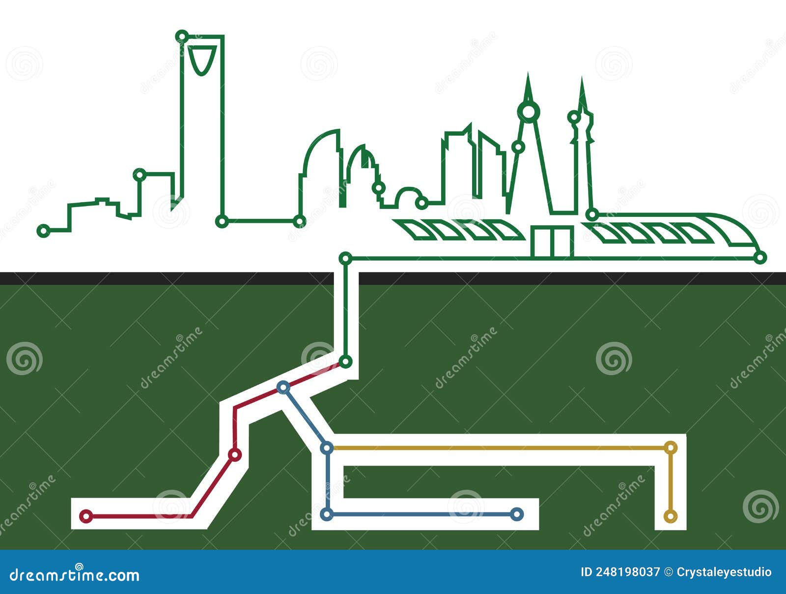 Area Concept Symbols. Dimension And Measuring Vector Outline Icon Set ...