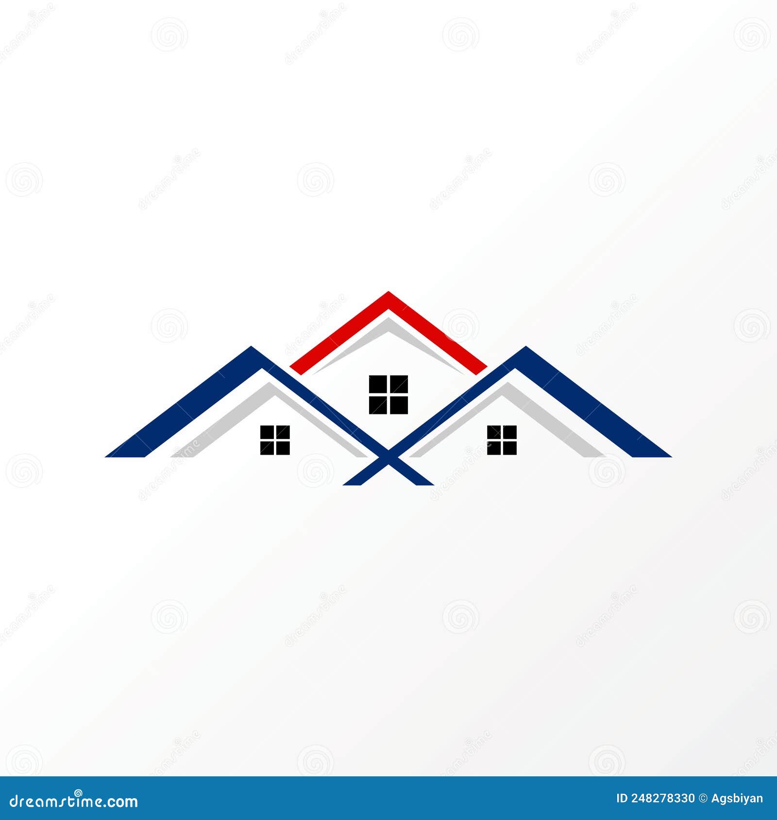 Unique Three Spiral Object Logo Design Isolated On White Vector ...