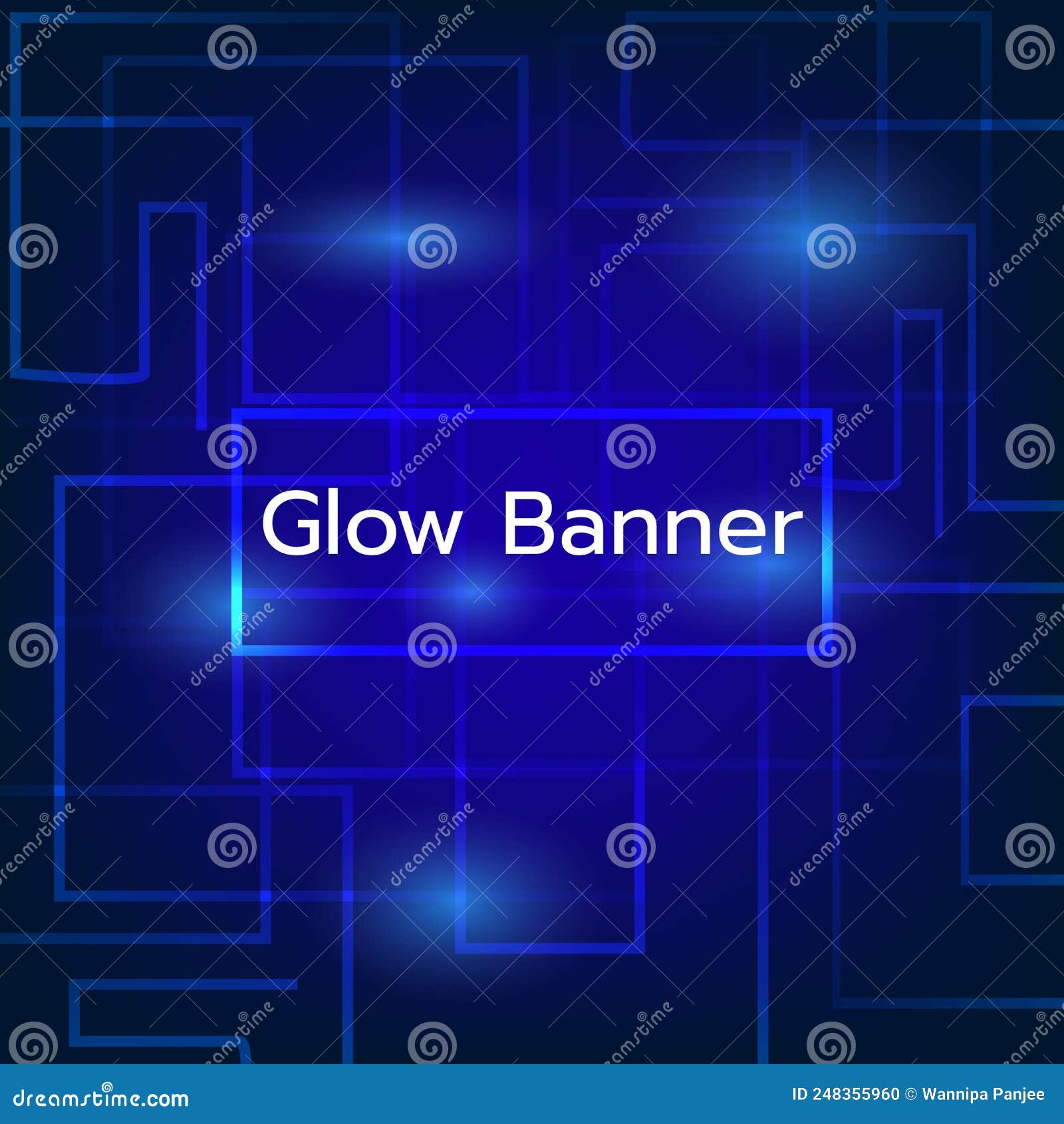Glow Banner. stock vector. Illustration of covering - 248355960