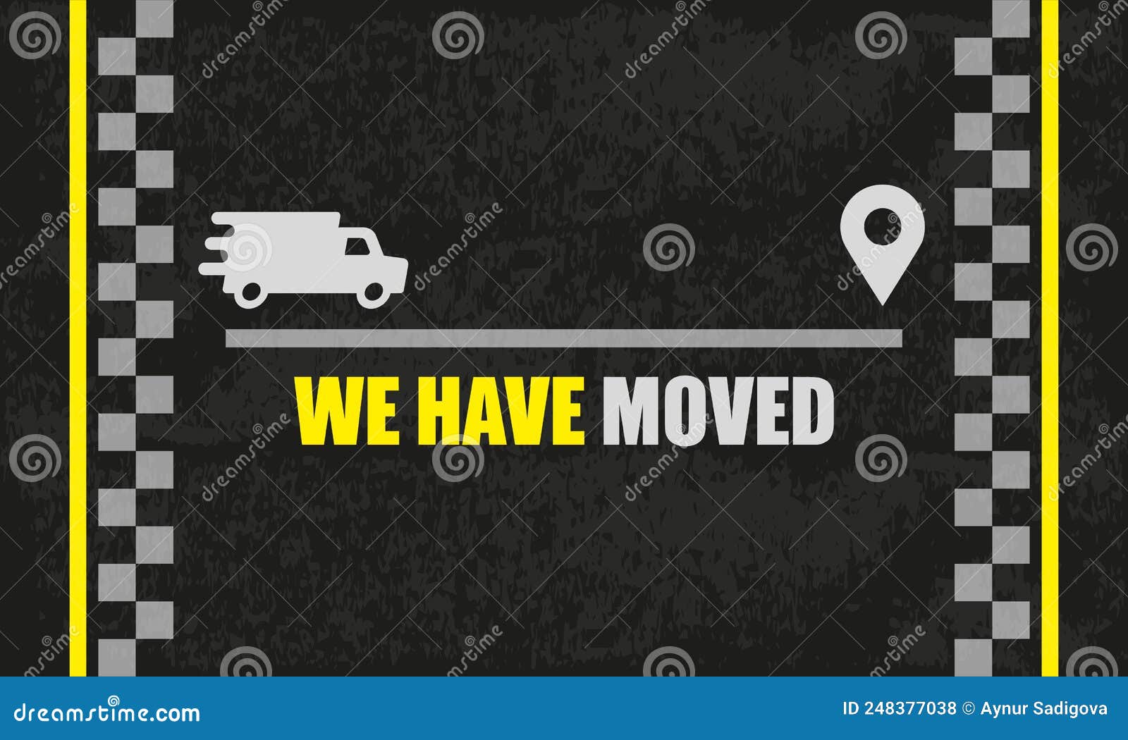 We Are Moving Sign Template