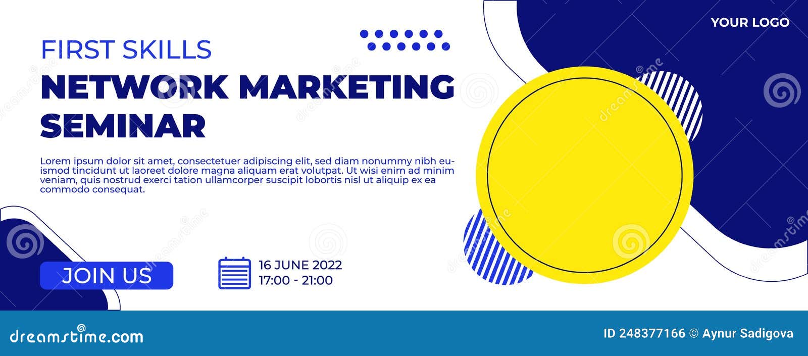 Network Marketing Seminar Banner Template Design for Webinar, Marketing ...