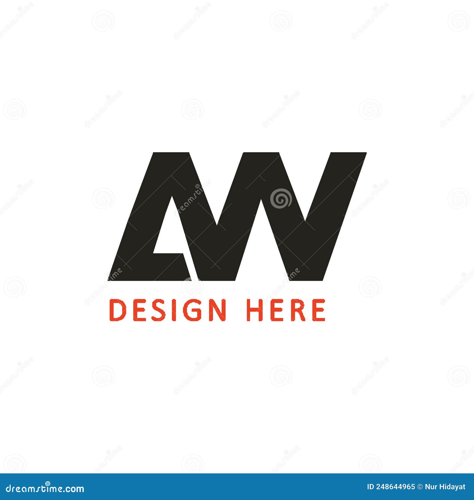 AW Font Arrangement is Simple, Stock Illustration - Illustration of ...