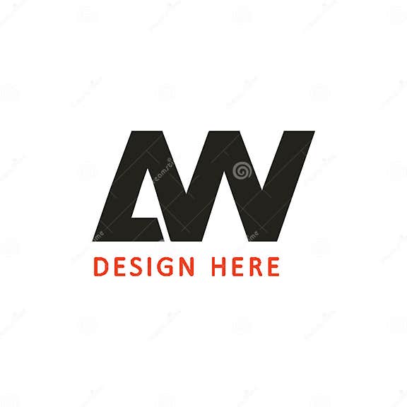 AW Font Arrangement is Simple, Stock Illustration - Illustration of ...