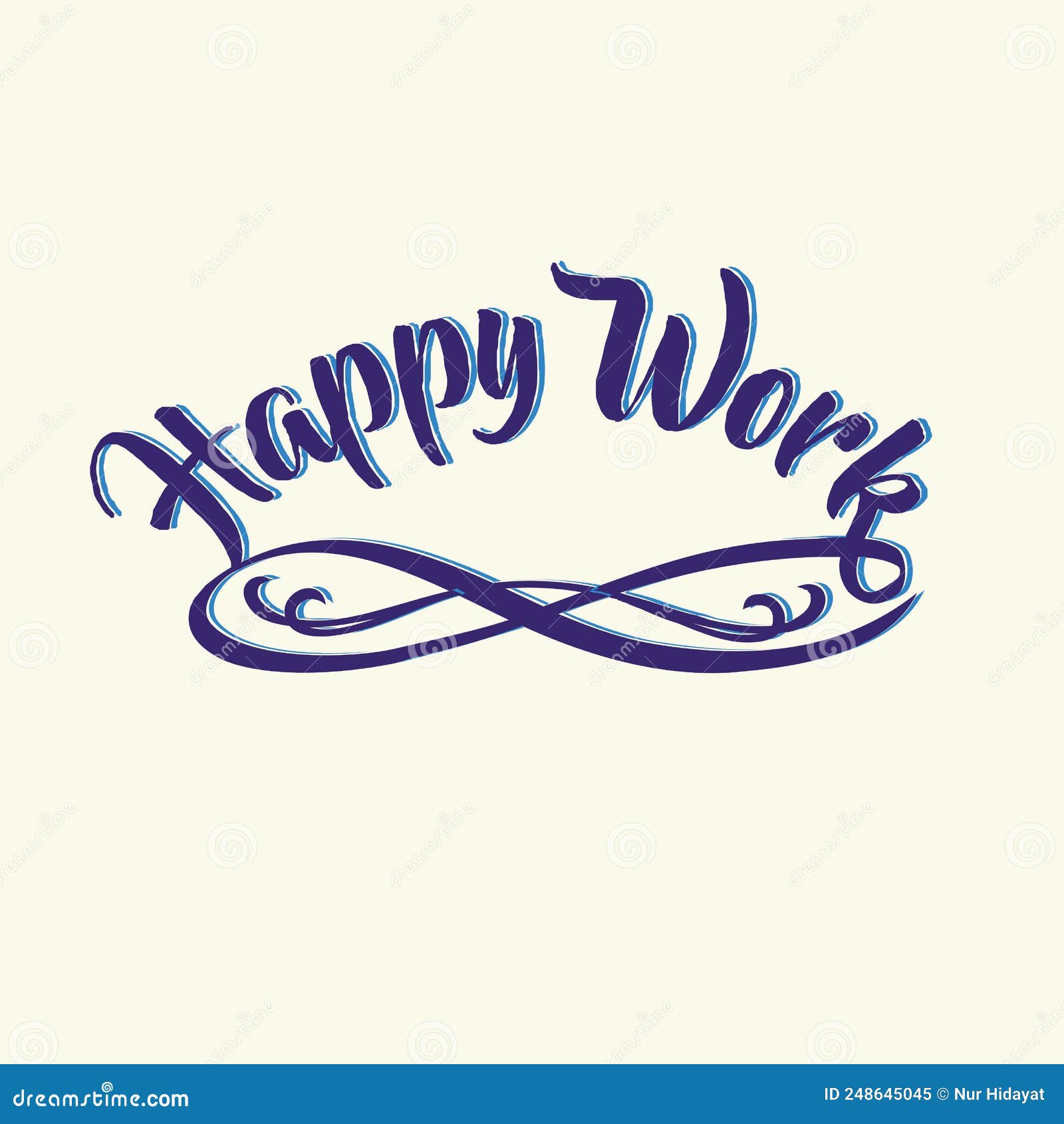 Happy work design stock illustration. Illustration of spirit - 248645045