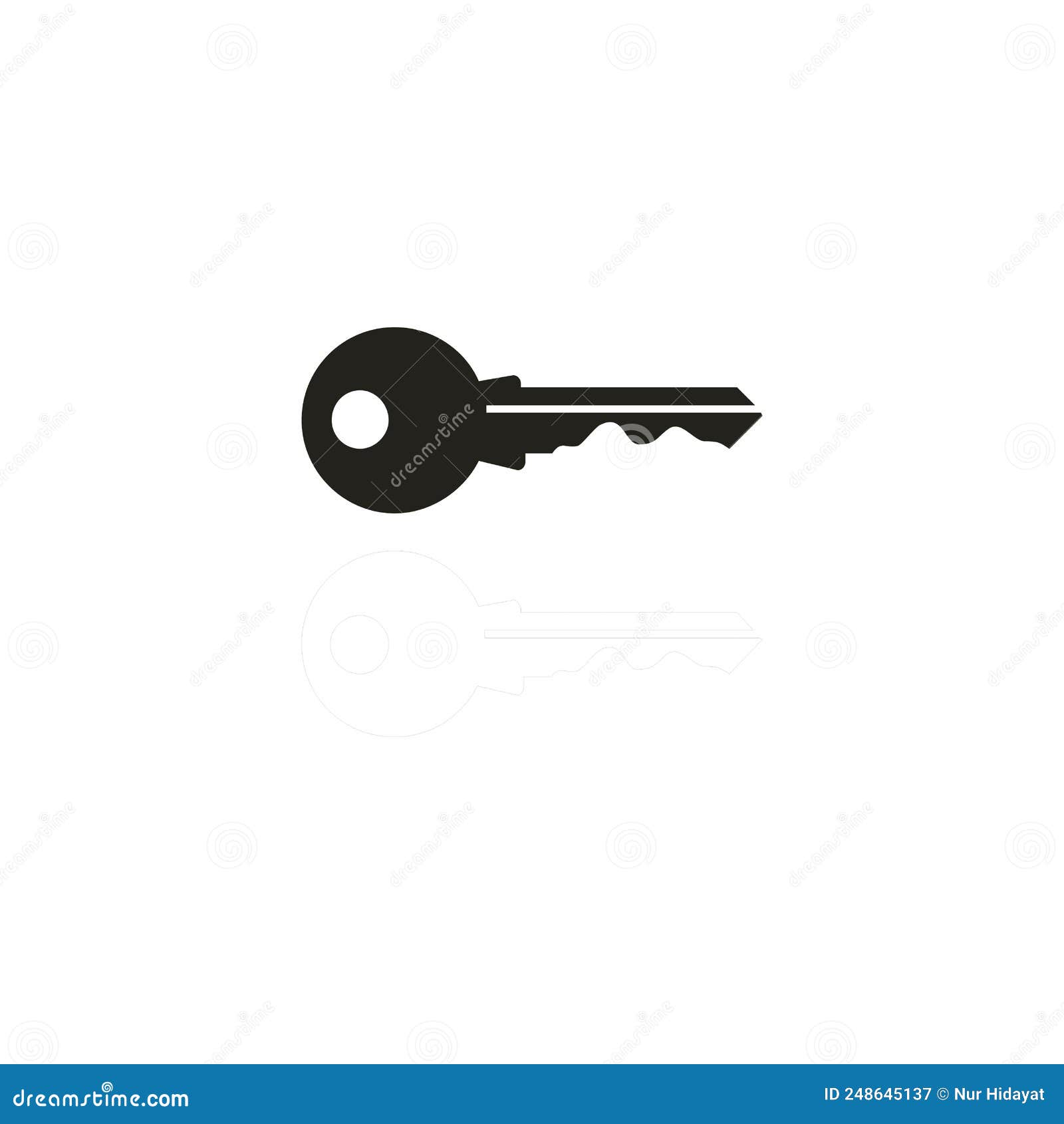 Simple key design logo stock image. Image of food, types - 248645137