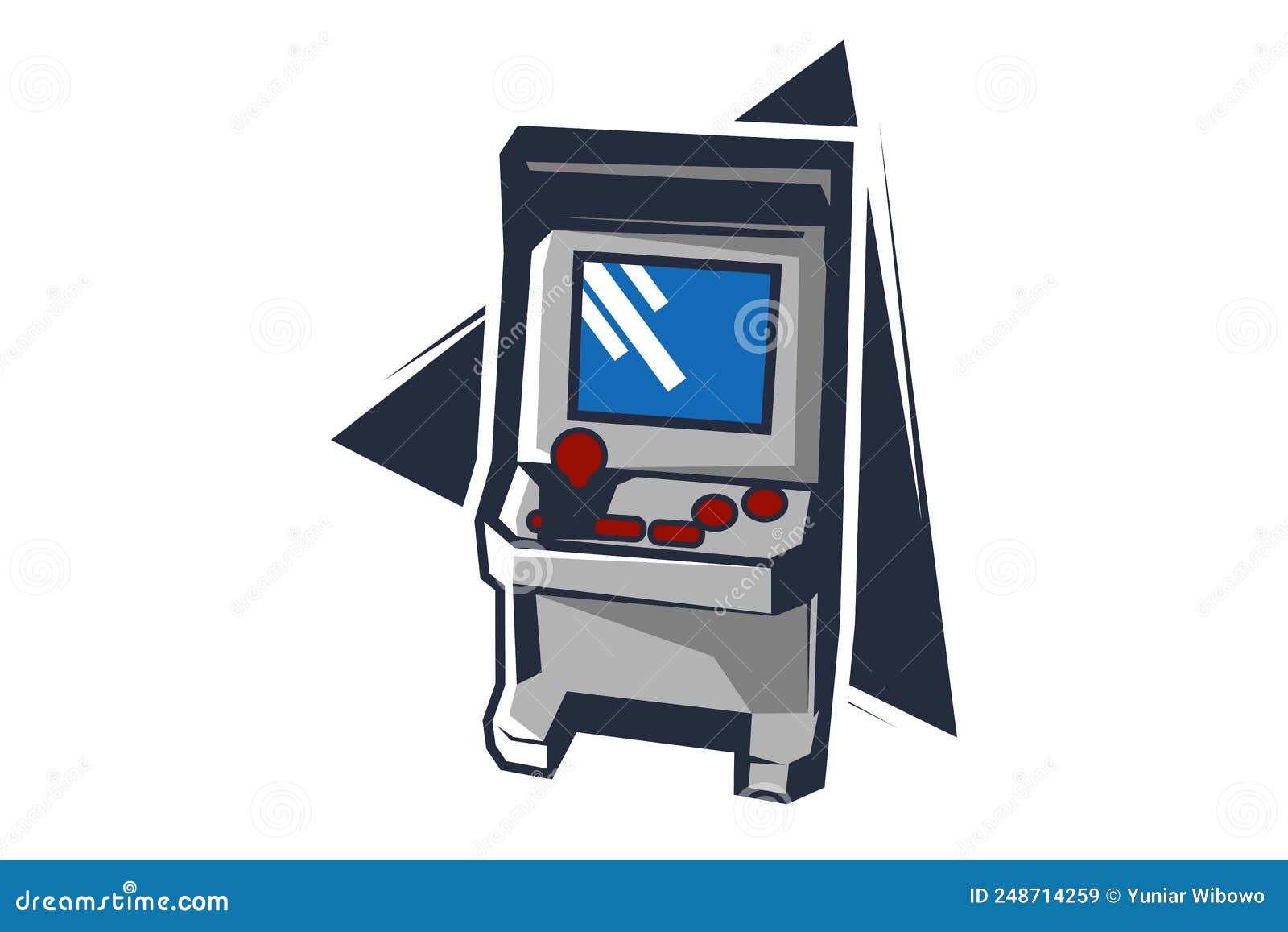 Arcades Games Isolated Cartoon Vector Illustration Set. | CartoonDealer ...