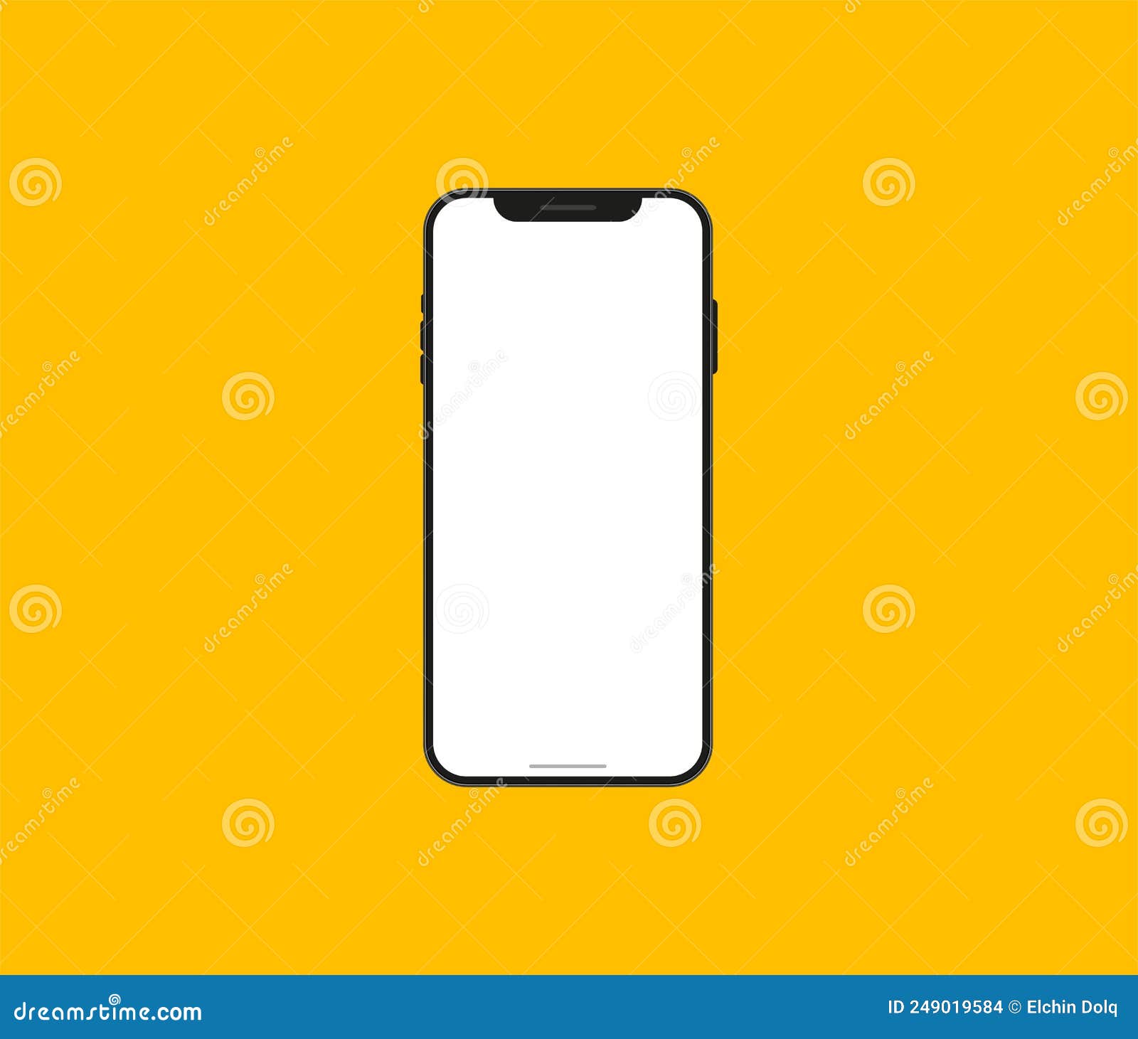 Realistic Smartphone Interface Vector Mockup Stock Vector ...