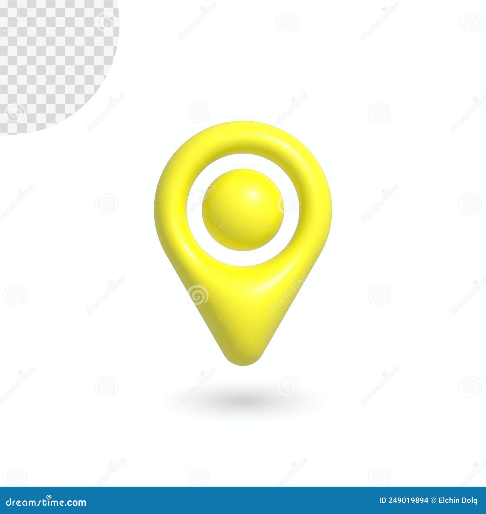 3D Rendering Location Pin Icon Stock Vector - Illustration of ...