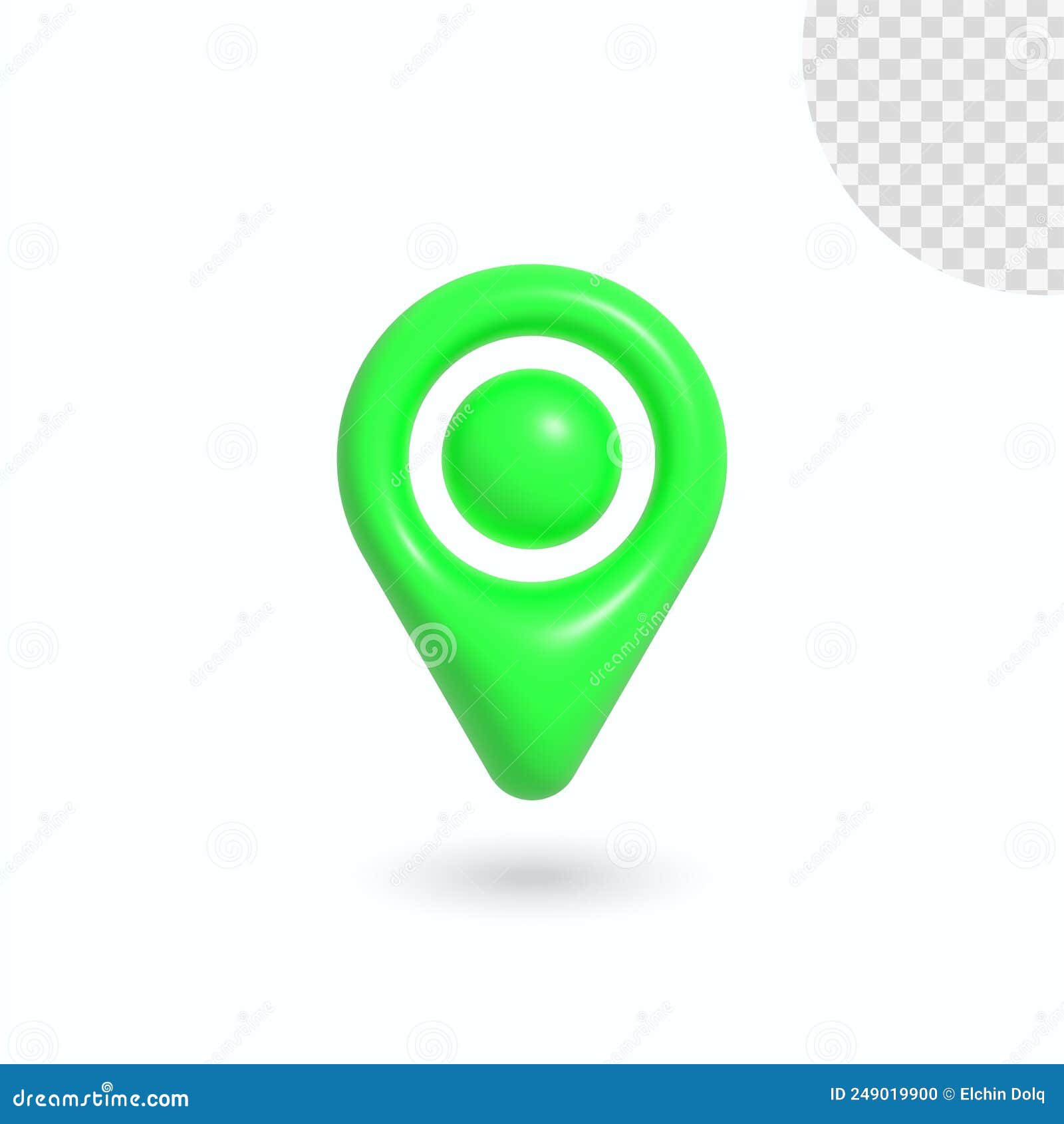 3D Rendering Location Pin Icon Stock Vector - Illustration of print ...