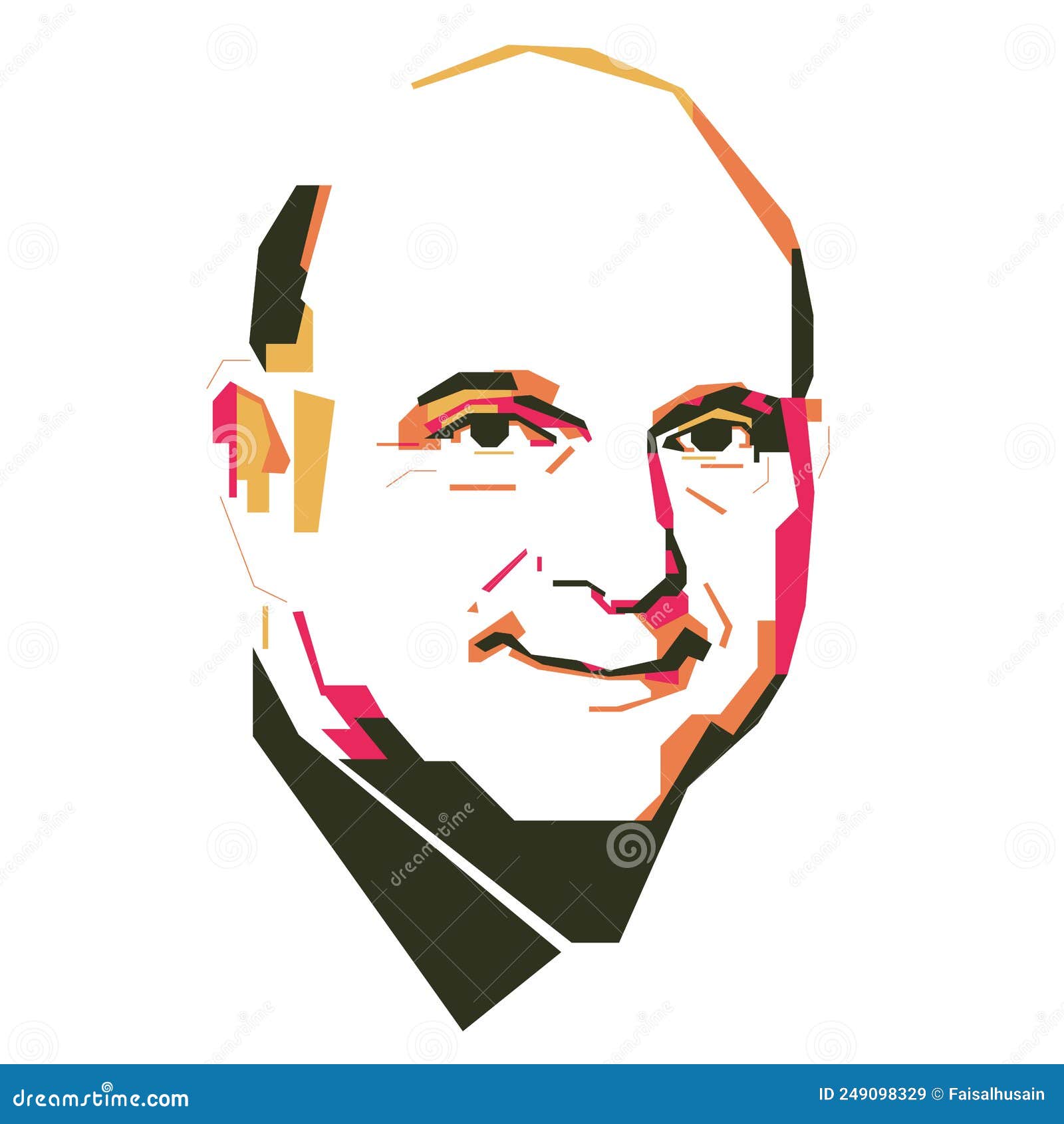 Steve Ballmer Simple Colour Vector Editorial Stock Image - Illustration ...