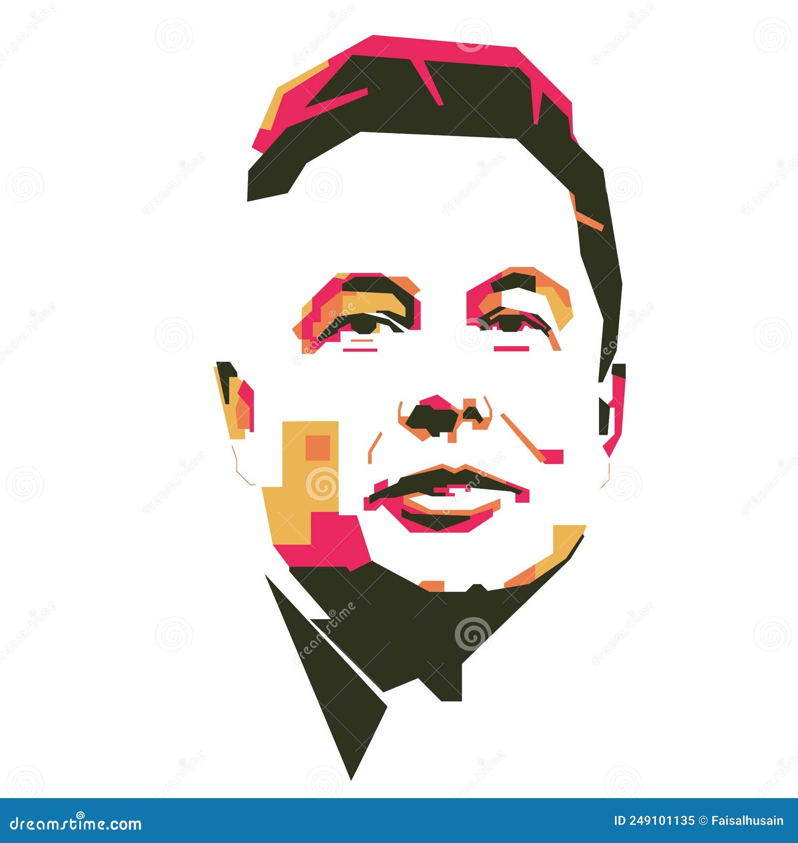 Elon Musk Simple Vector Ullustration Editorial Image - Illustration of ...
