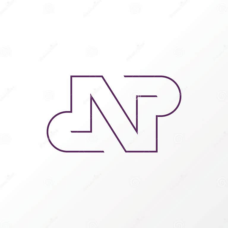 Simple Letter or Word DNP Line Thin Font Like Pattern Precision Flip ...