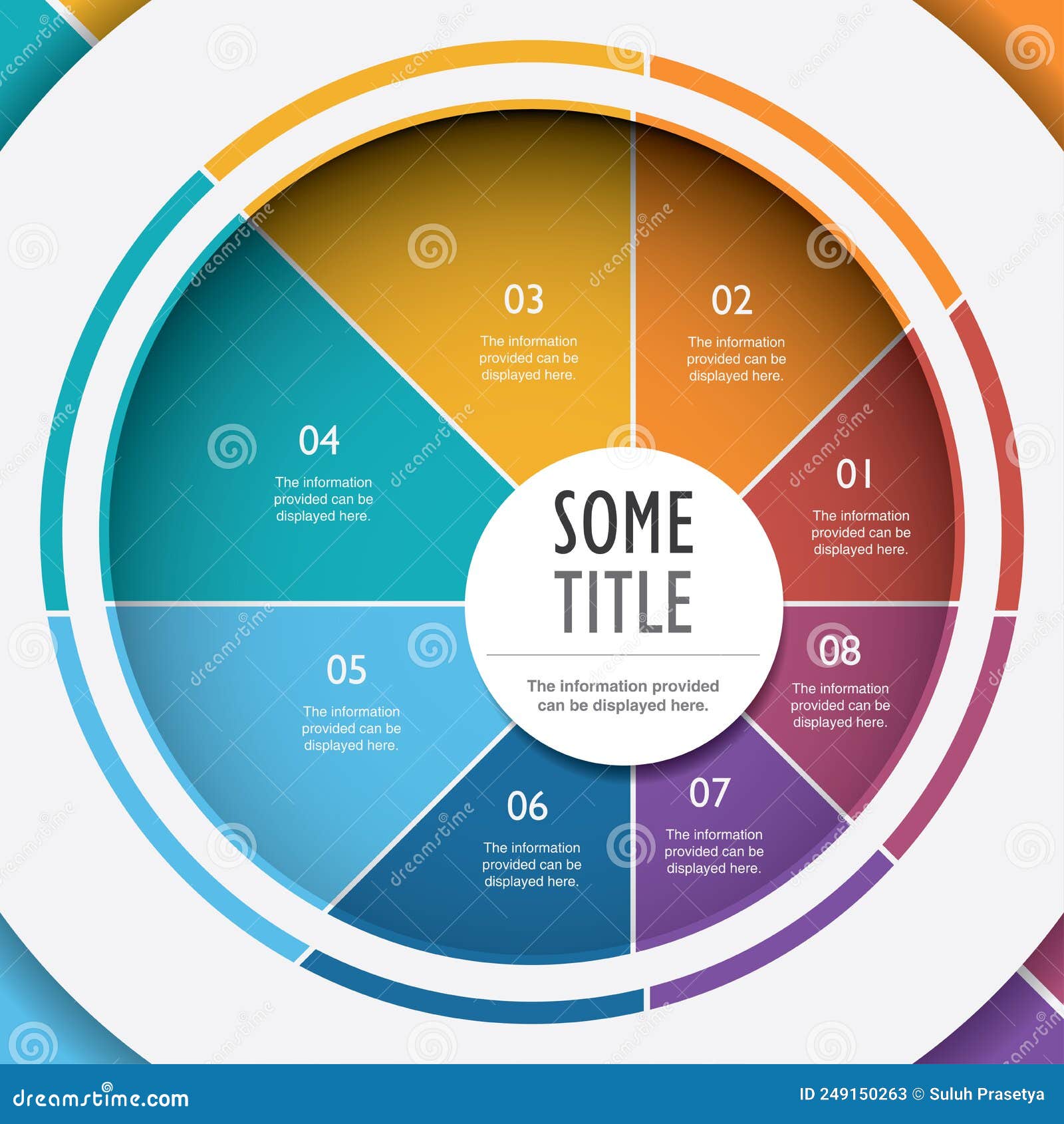Colorfull Circle Infographic Template Stock Vector - Illustration of ...