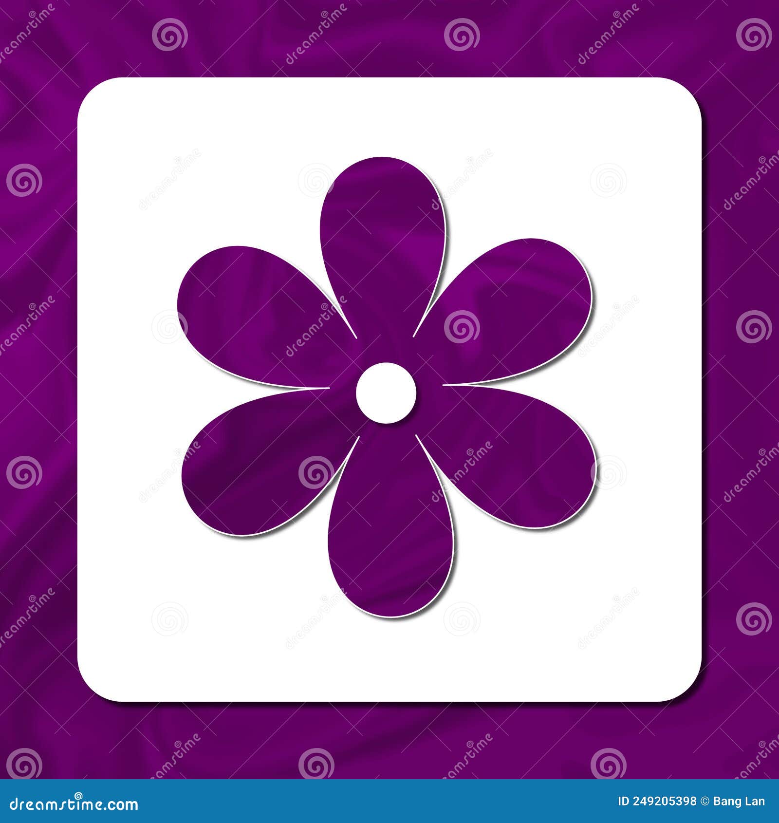 Logo Shaped Element with Dark Purple Color Stock Illustration ...