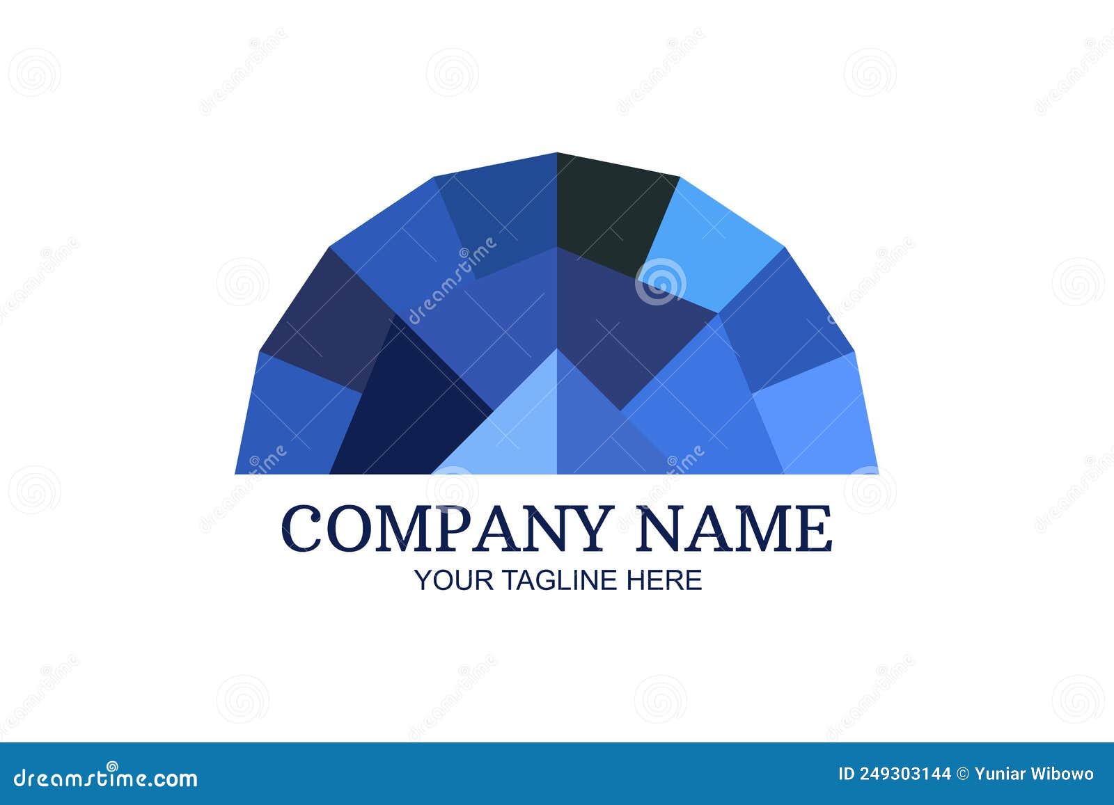 Diamond Company Logo Vector Illustration. Stock Vector - Illustration ...