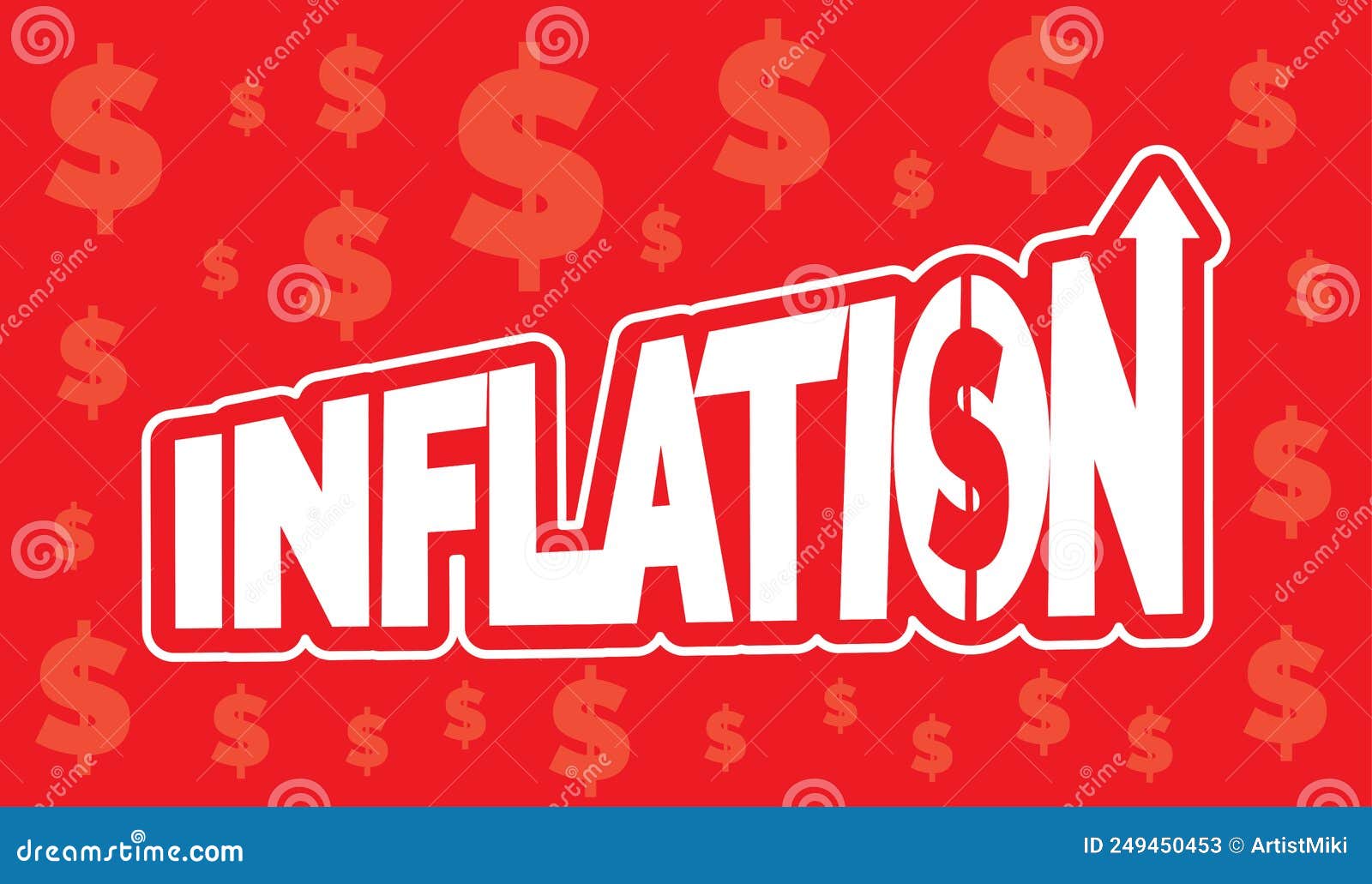 Inflation, Vector. Red Alert. | CartoonDealer.com #249450453