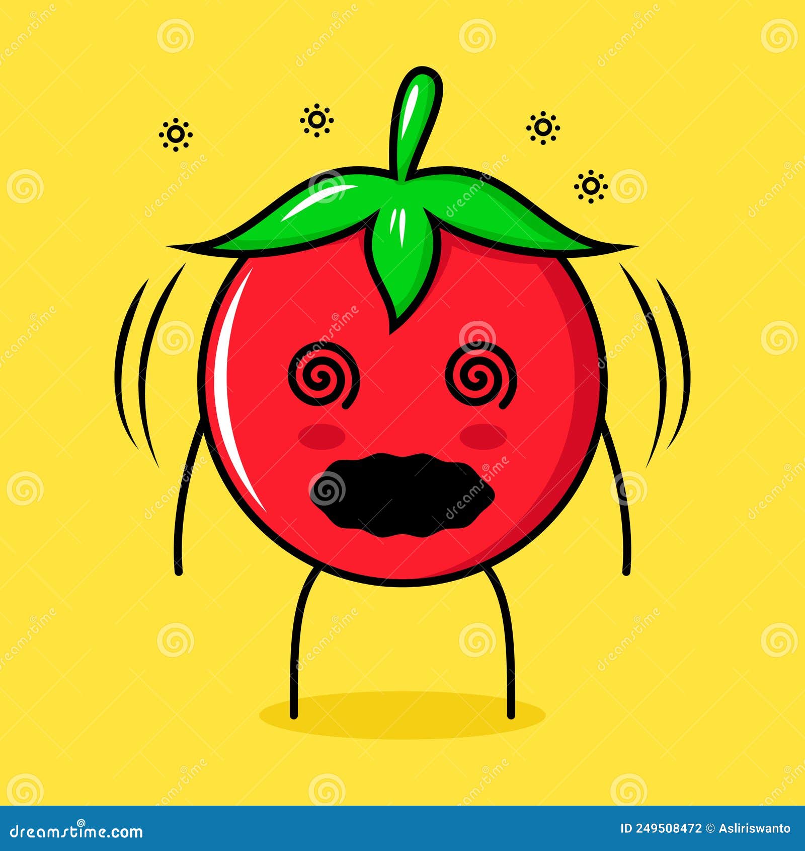 Dizzy Yellow Monster Party Invitation Card Royalty-Free Stock ...