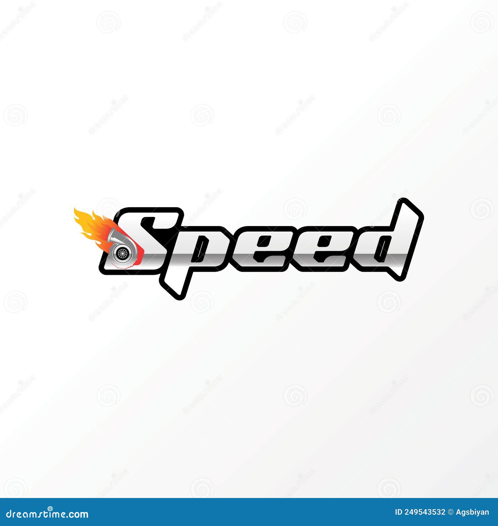 Unique Writing or Word SPEED Sport Italic Font with Turbo Machine Image ...