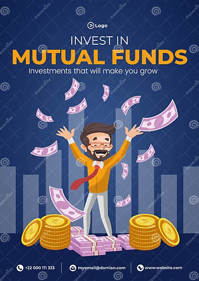 Flyer Design of Invest in Mutual Funds Template Stock Vector ...