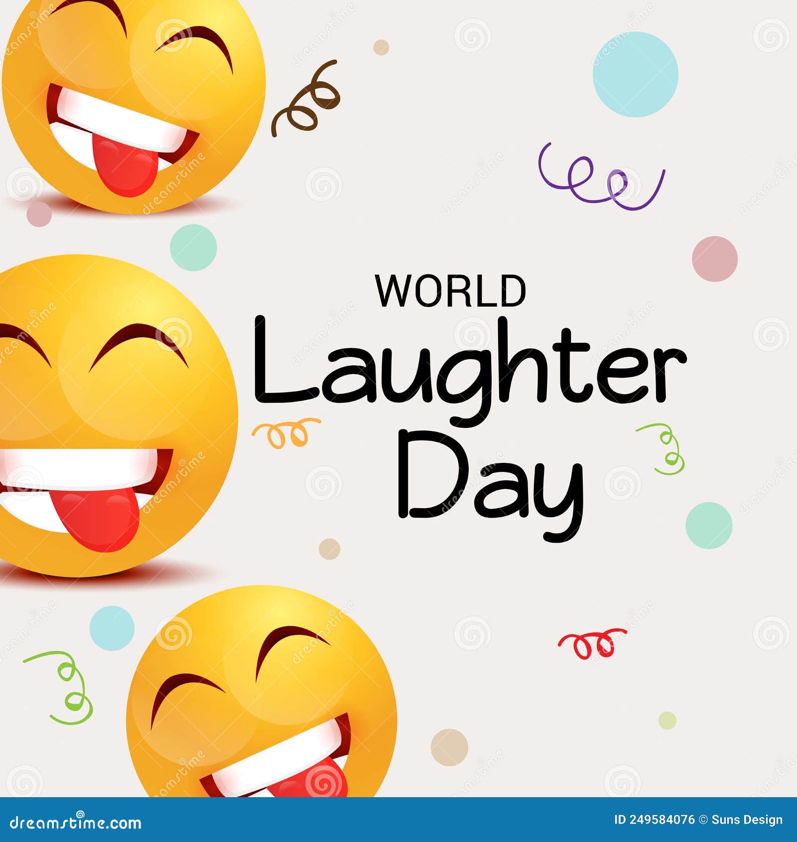 World Laughter day stock illustration. Illustration of concept - 249584076