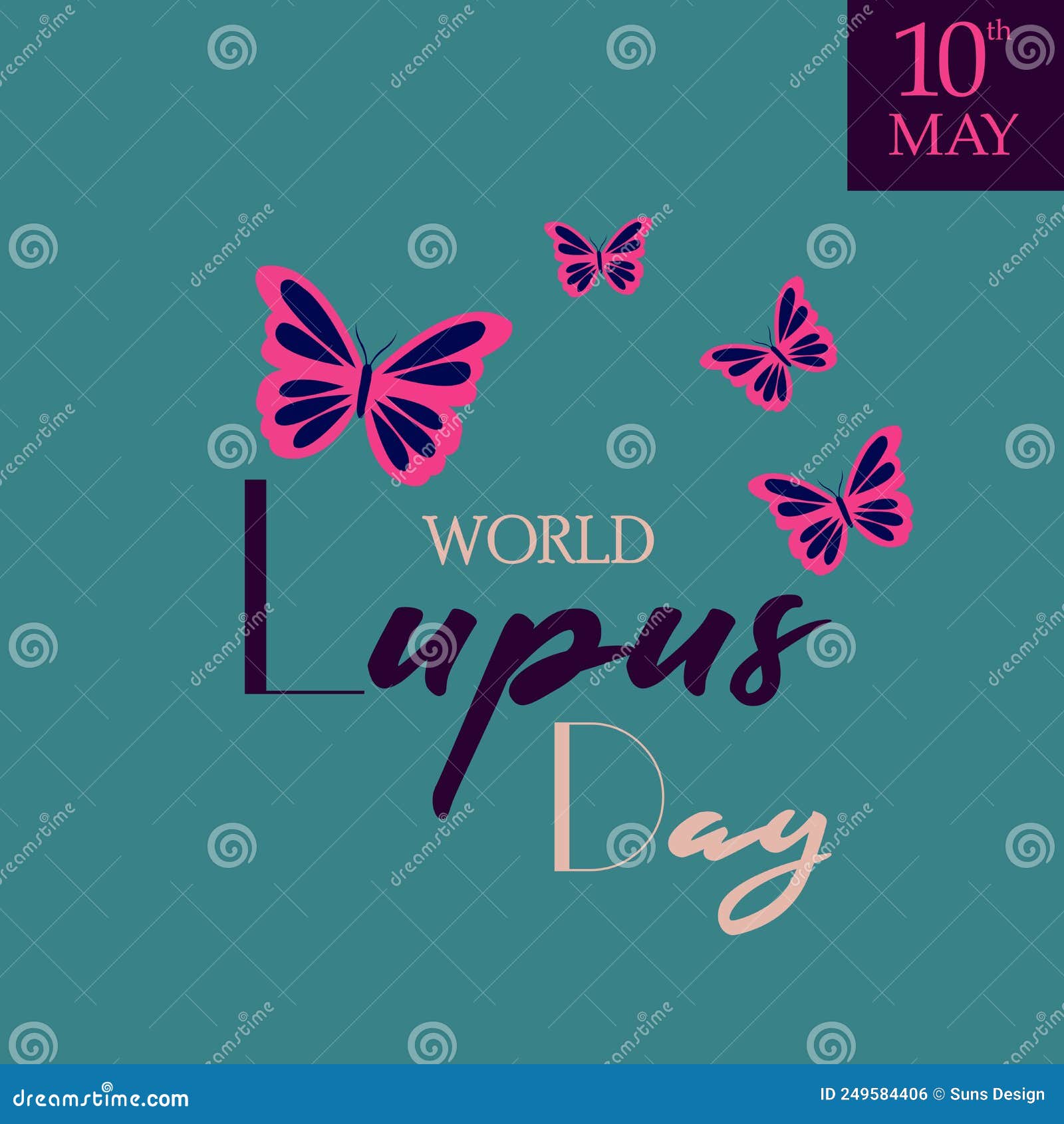 World Lupus Day. stock illustration. Illustration of health - 249584406