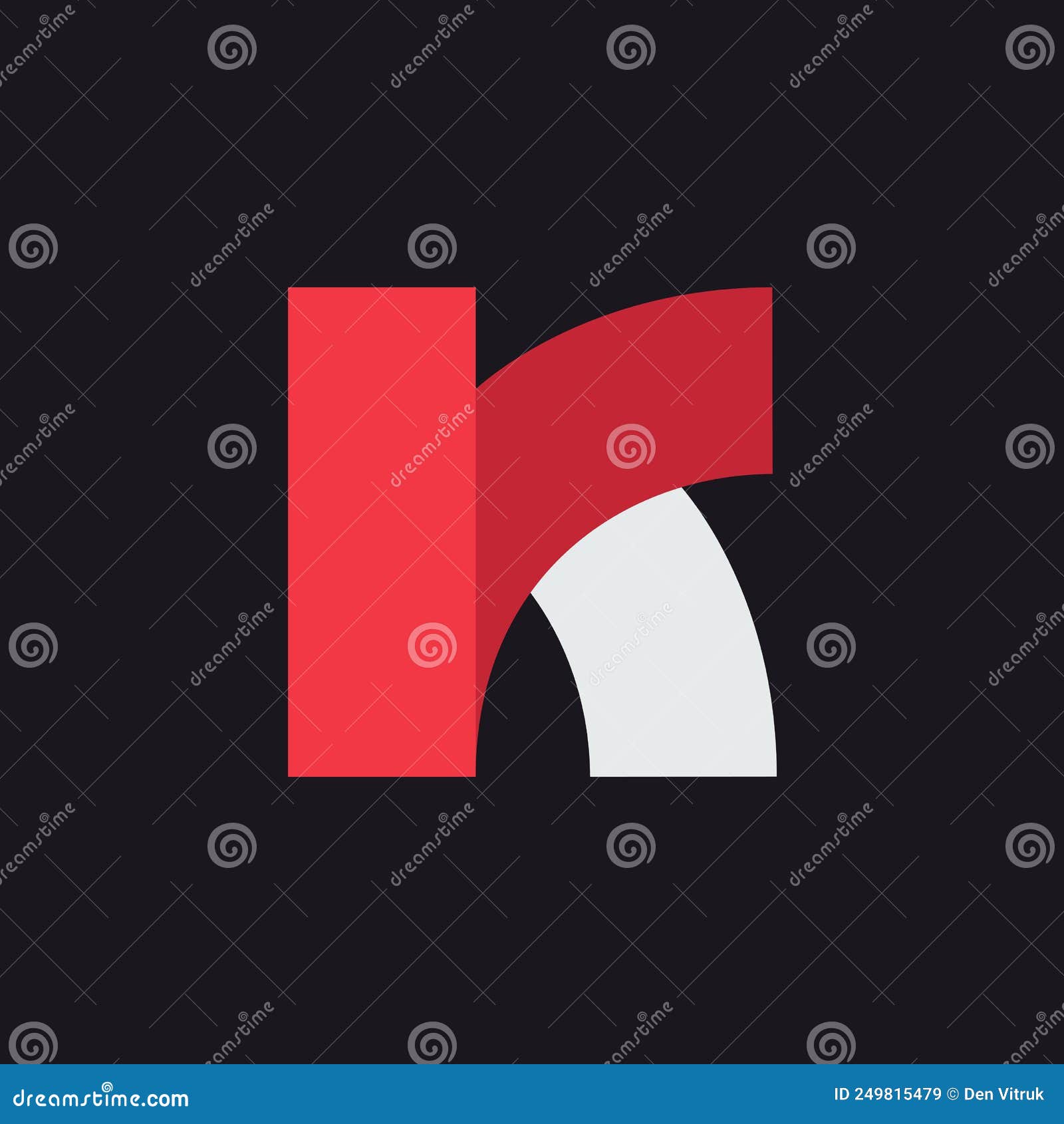 Bold Letter K Vector Logo Design Template Stock Vector - Illustration ...