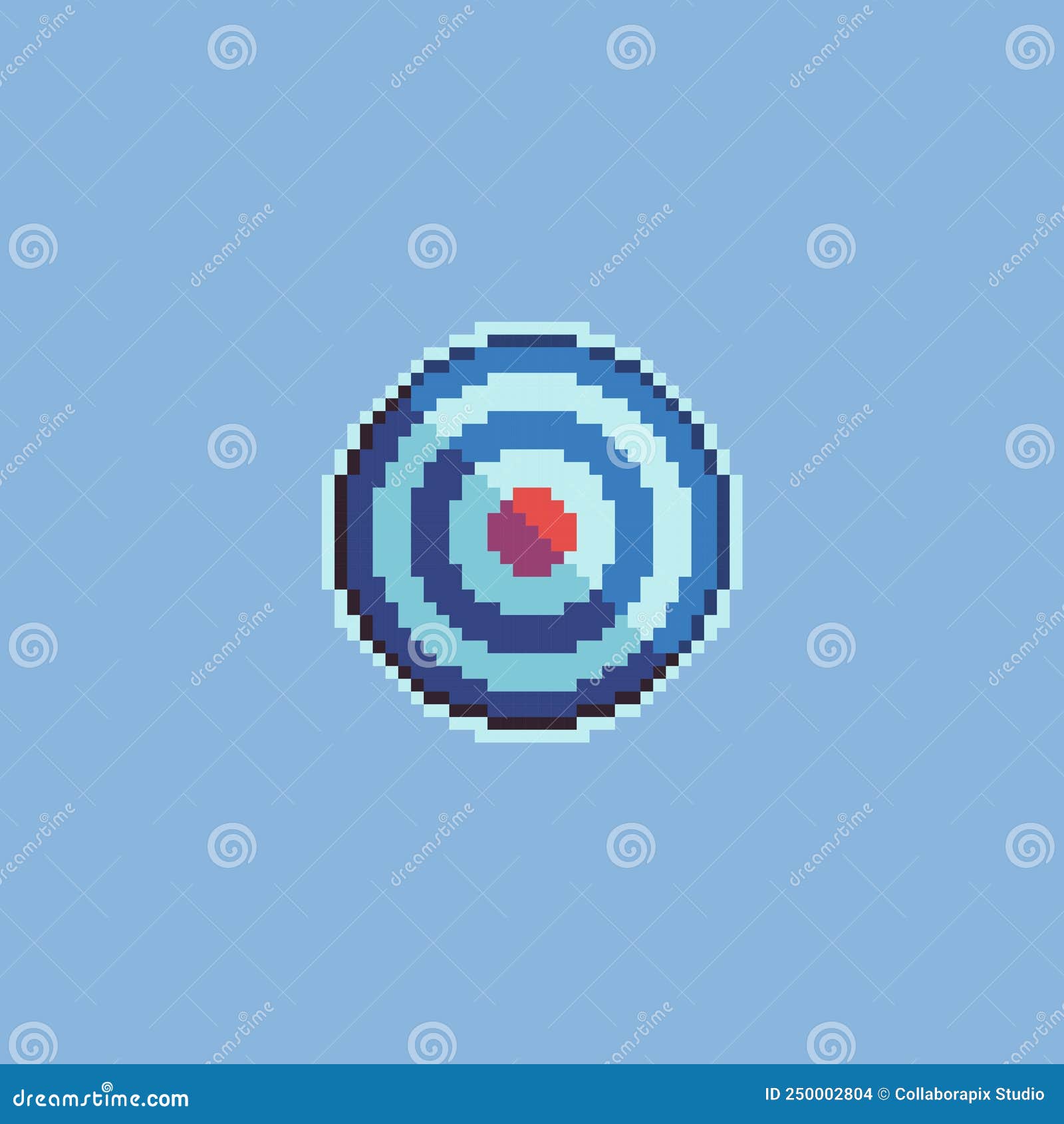 Editable Pixel Art Bullseye Icon Stock Vector - Illustration of pattern ...