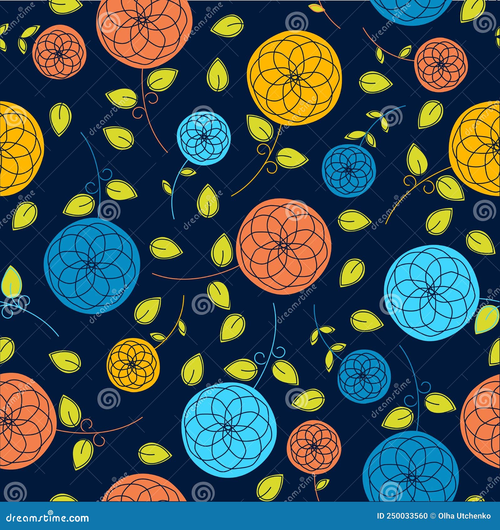 Print. Cute Floral Pattern in the Flower. Seamless Vector Texture ...