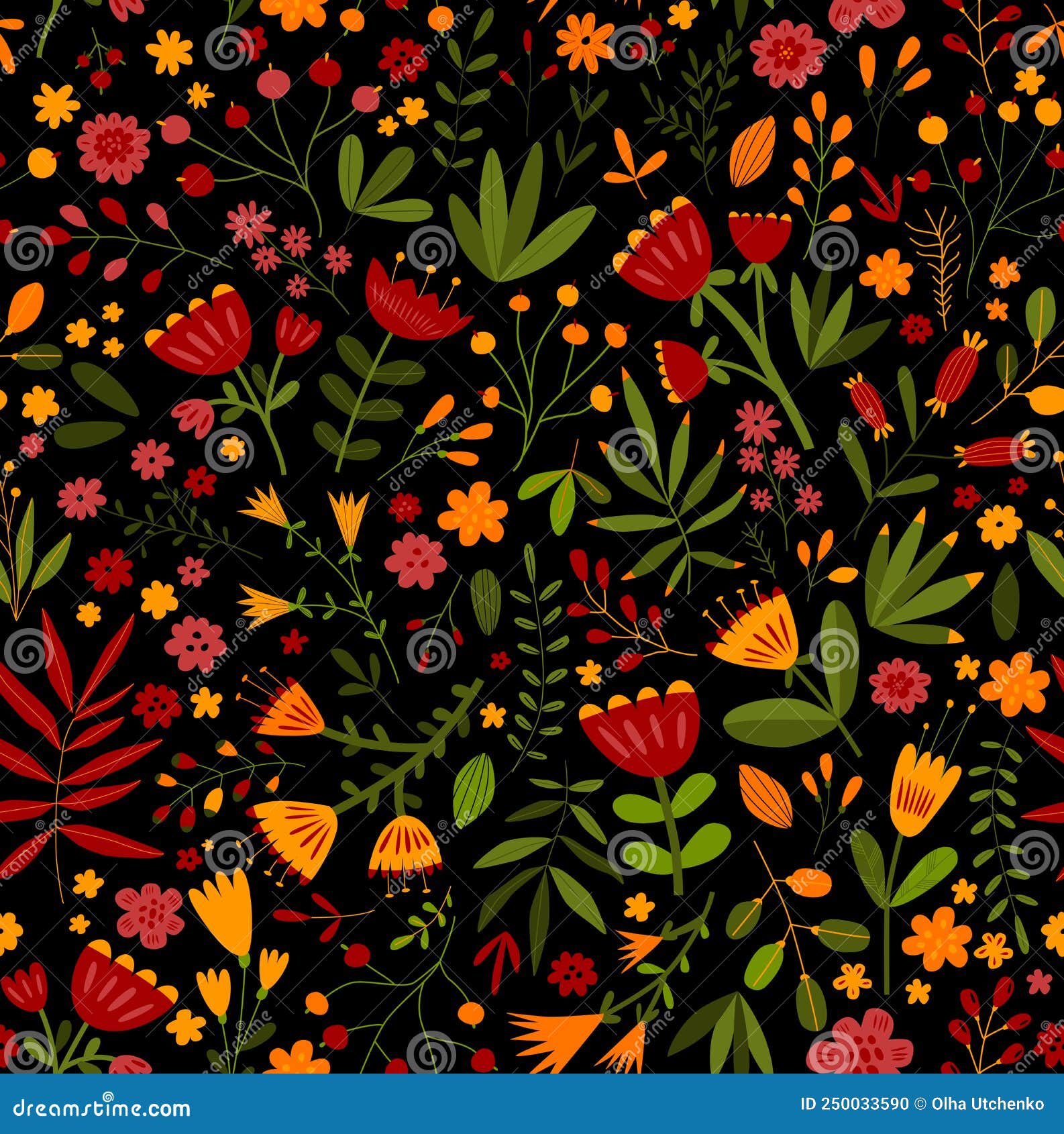 Print. Bright Floral Pattern in the Small Flower. `Ditsy Print`. Motifs ...