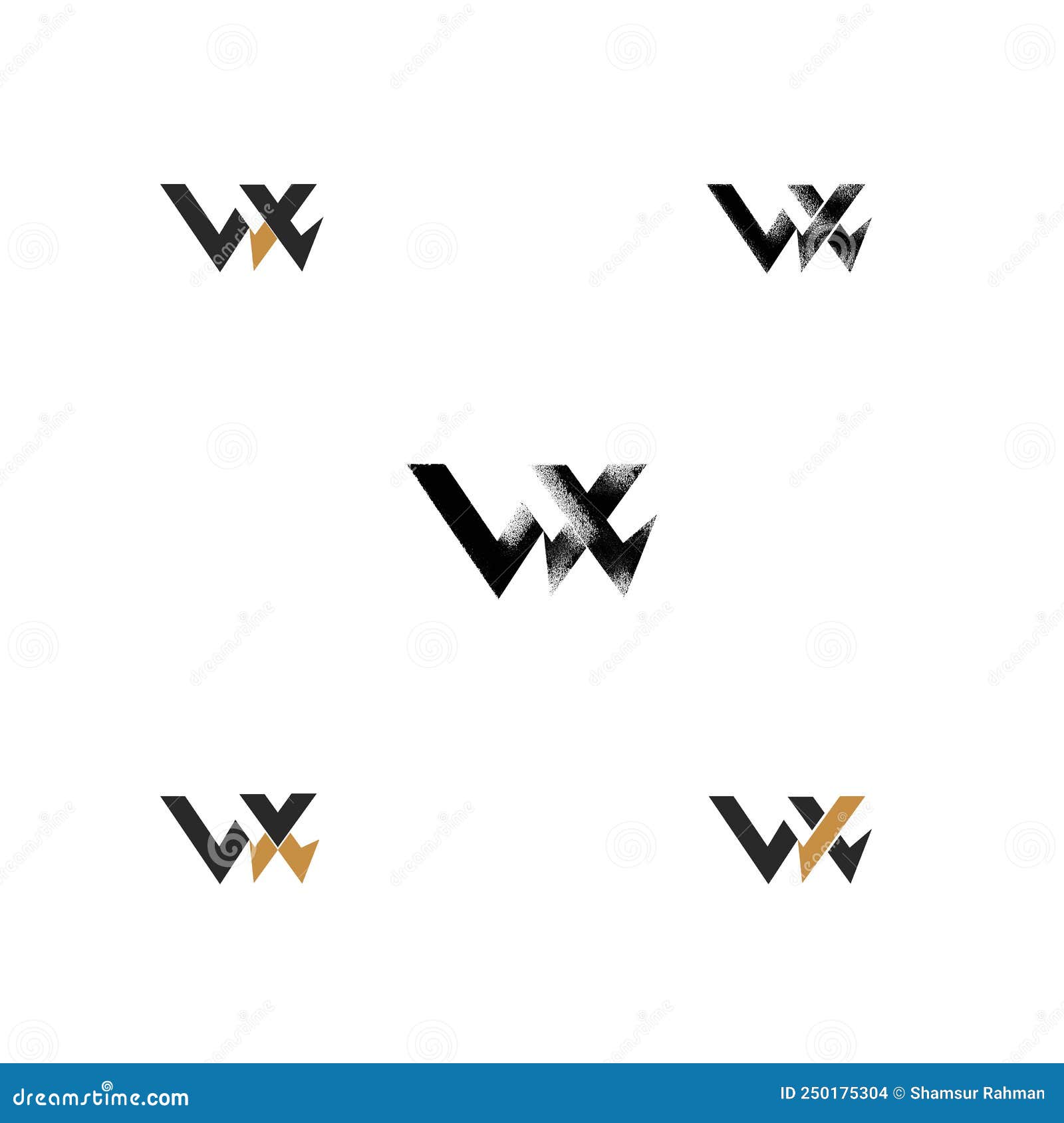 Alphabet Letters Initials Monogram Logo XW, WX, X and W Stock Vector ...