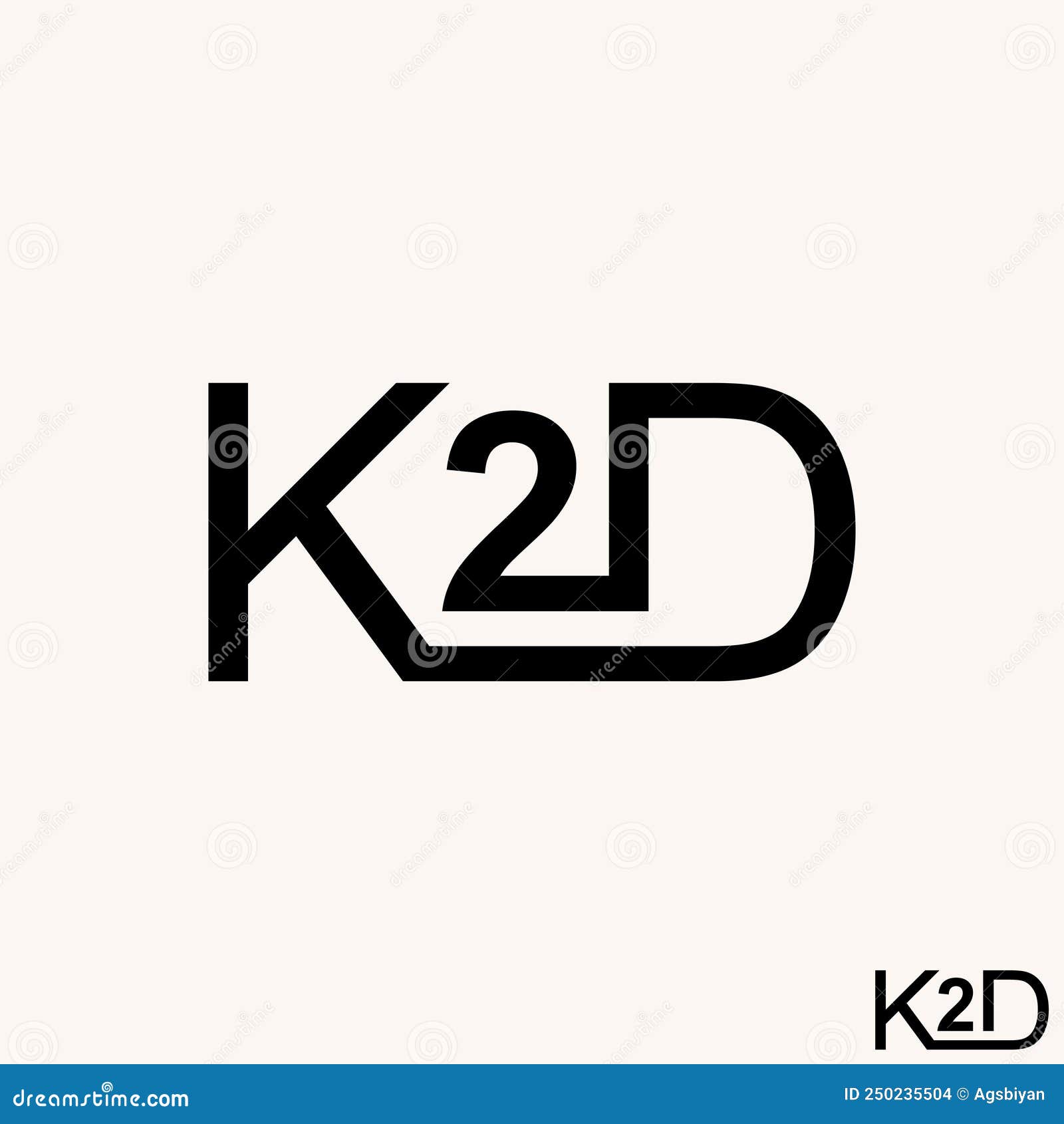 Simple and Unique Letter or Word K2D Font in Connected Line Image ...